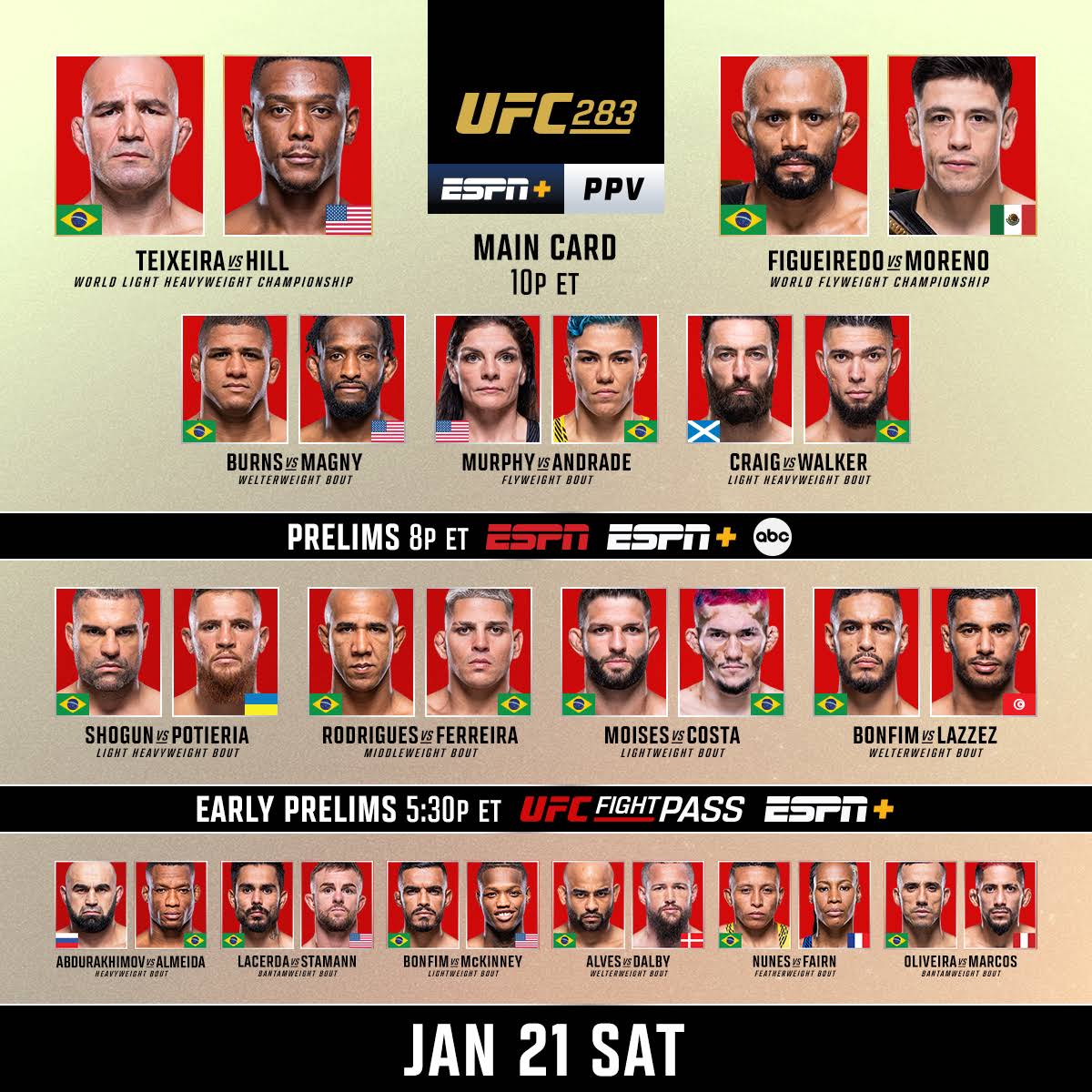 Post from UFC