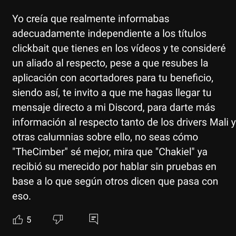 Post from Chakiel Zero