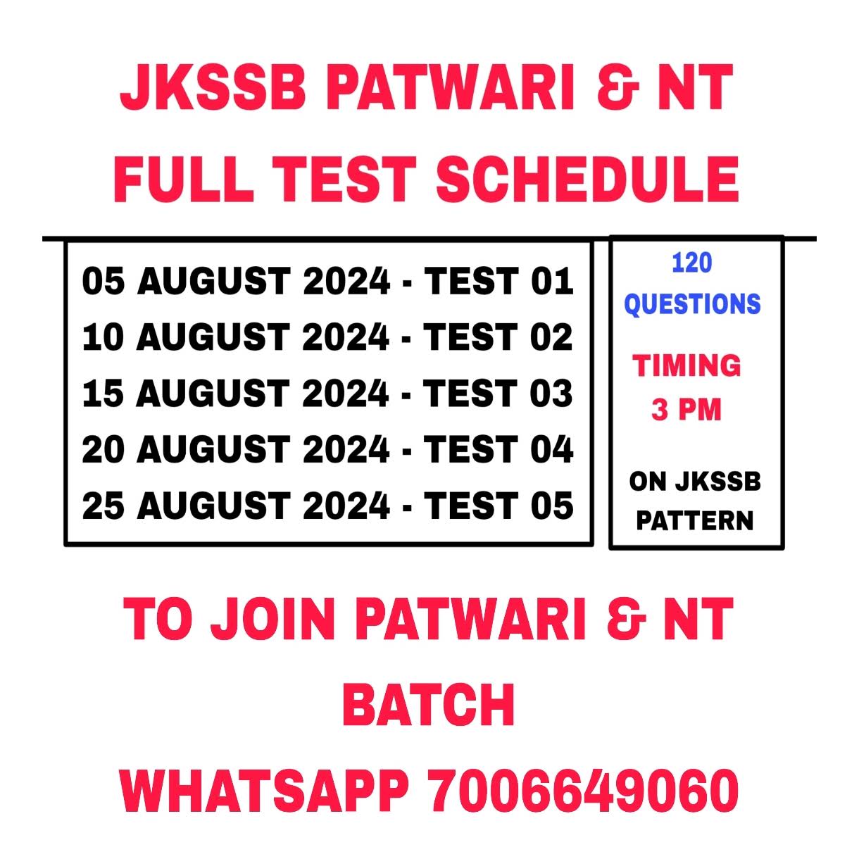 Post from JK Civil Services (JKCS)