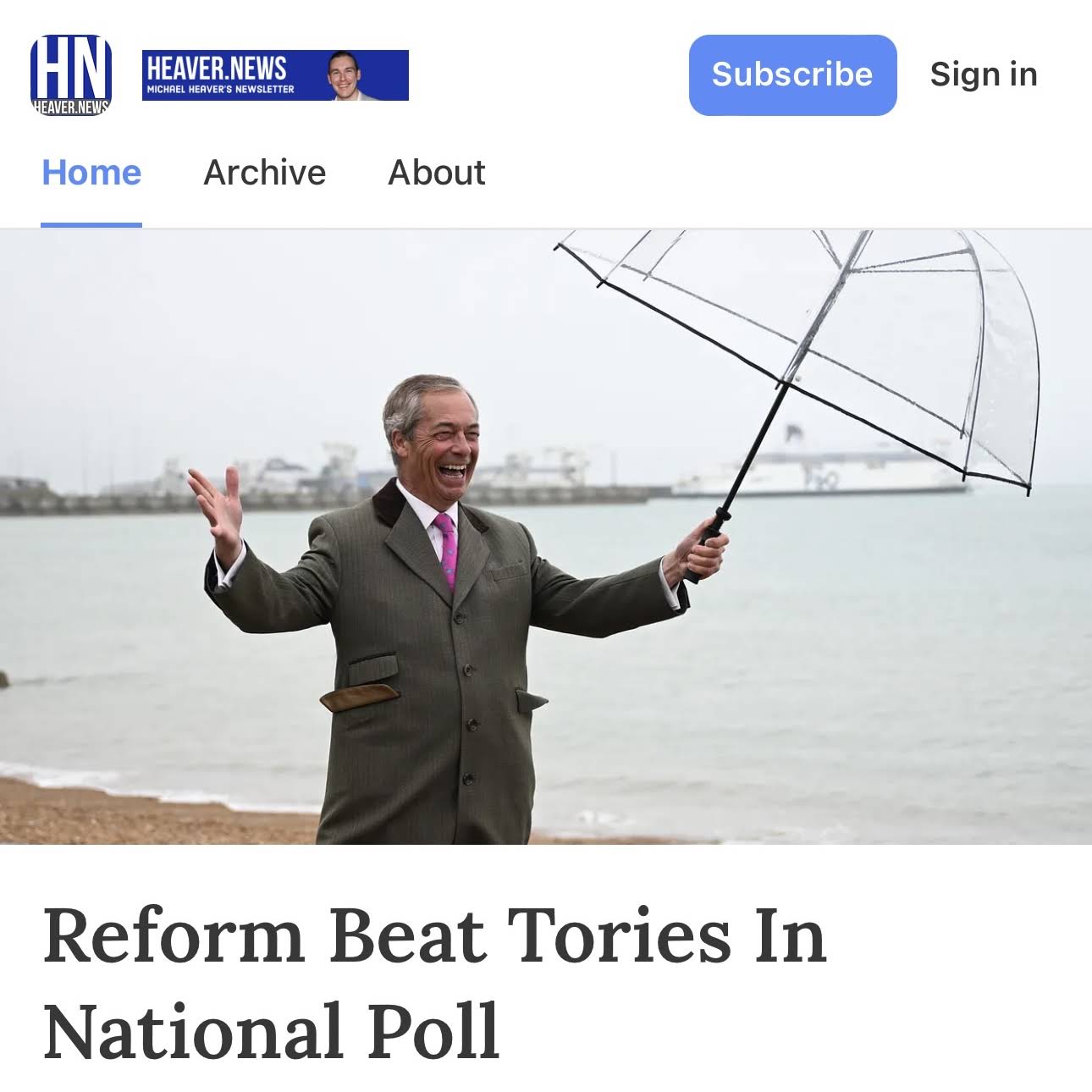 Post from Michael Heaver