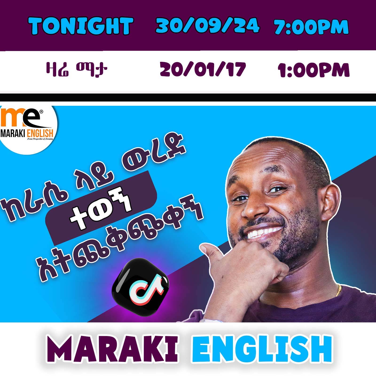 Post from Maraki English with abi