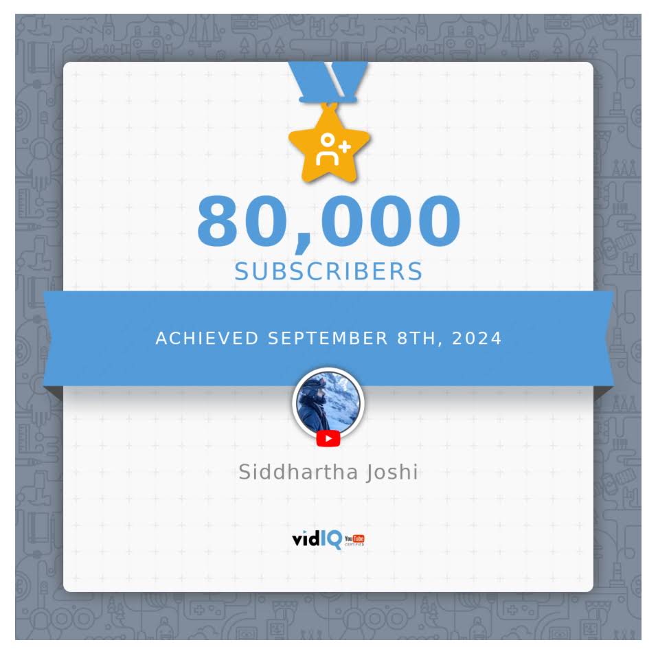 Post from Siddhartha Joshi