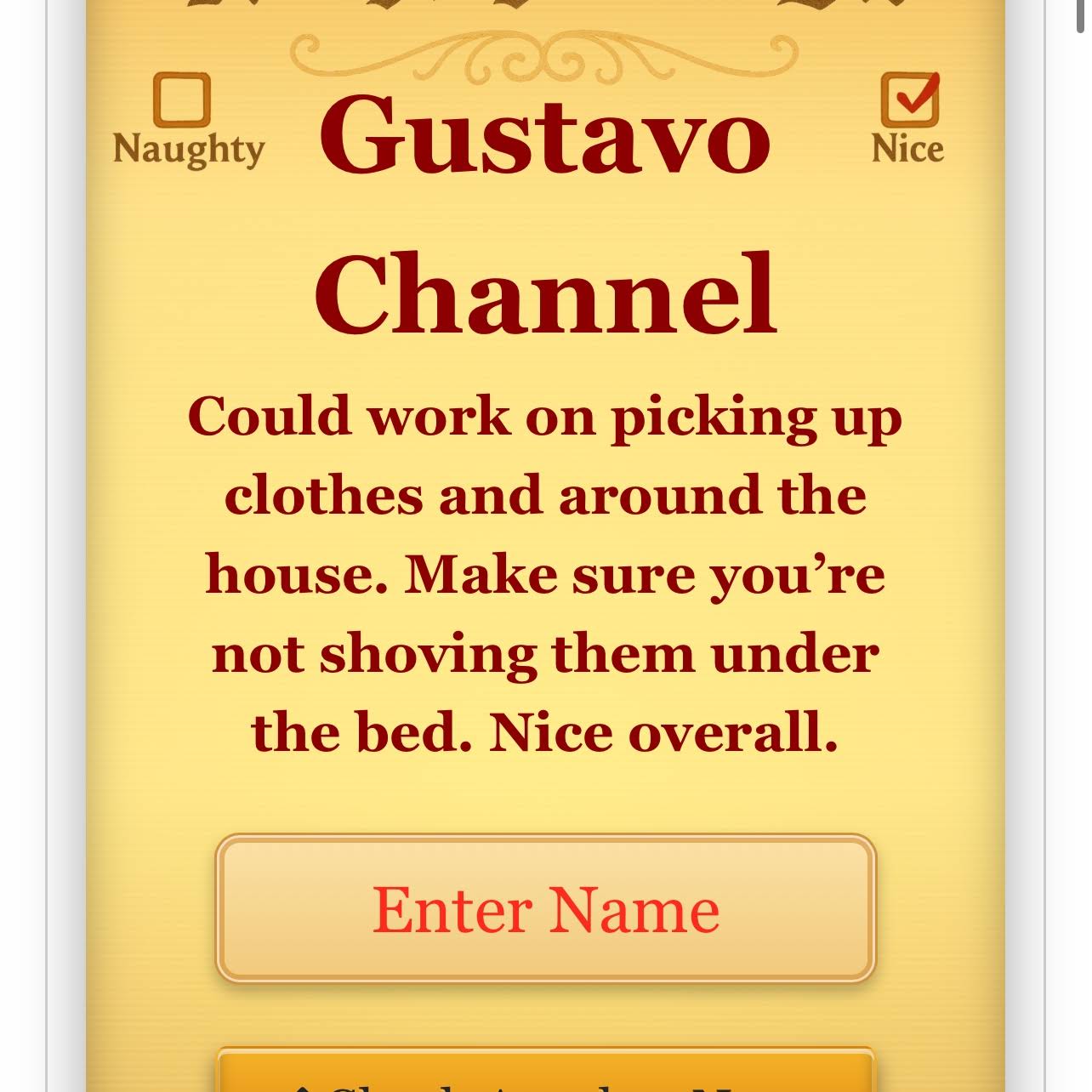 Post from Gustavo Channel