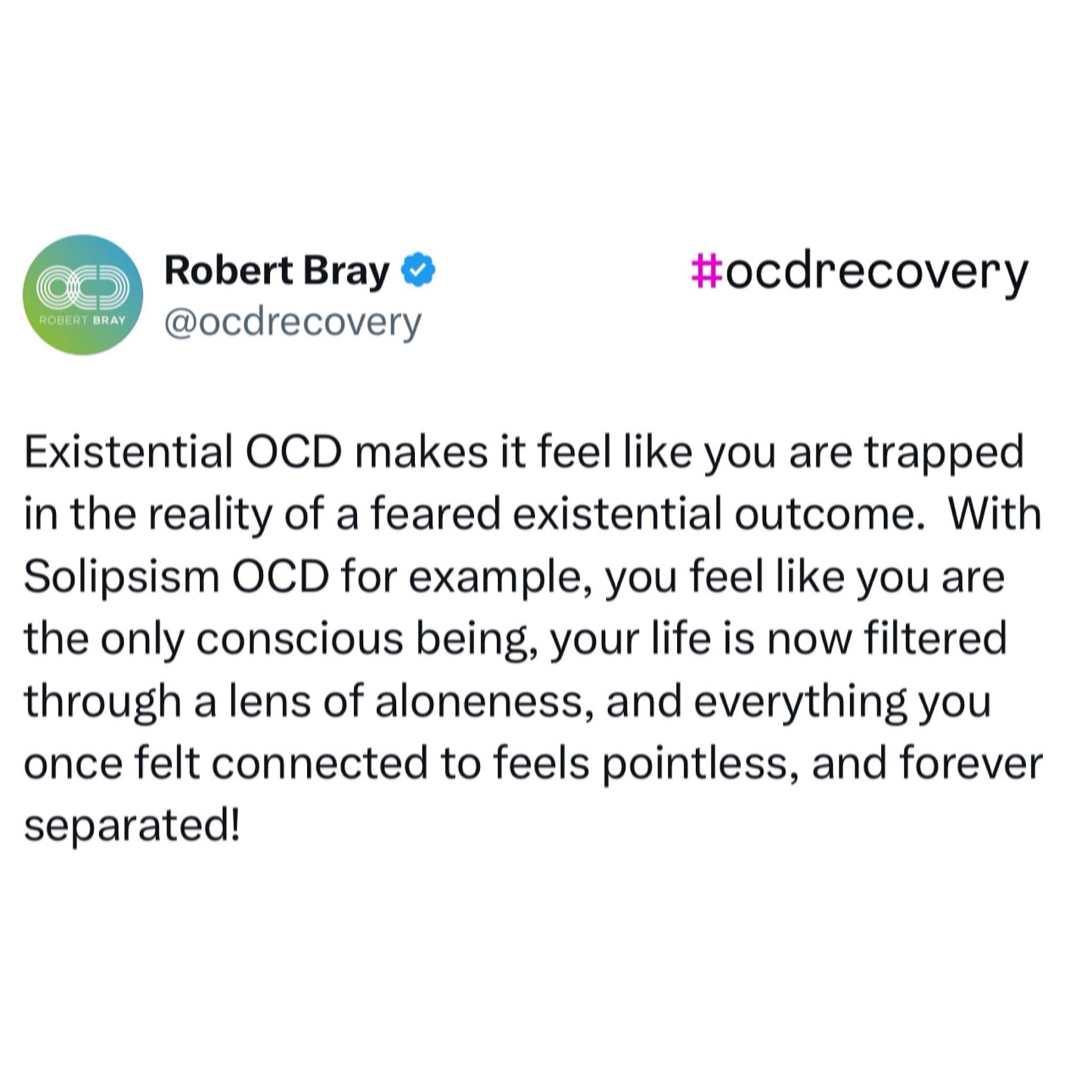 Post from OCD Recovery