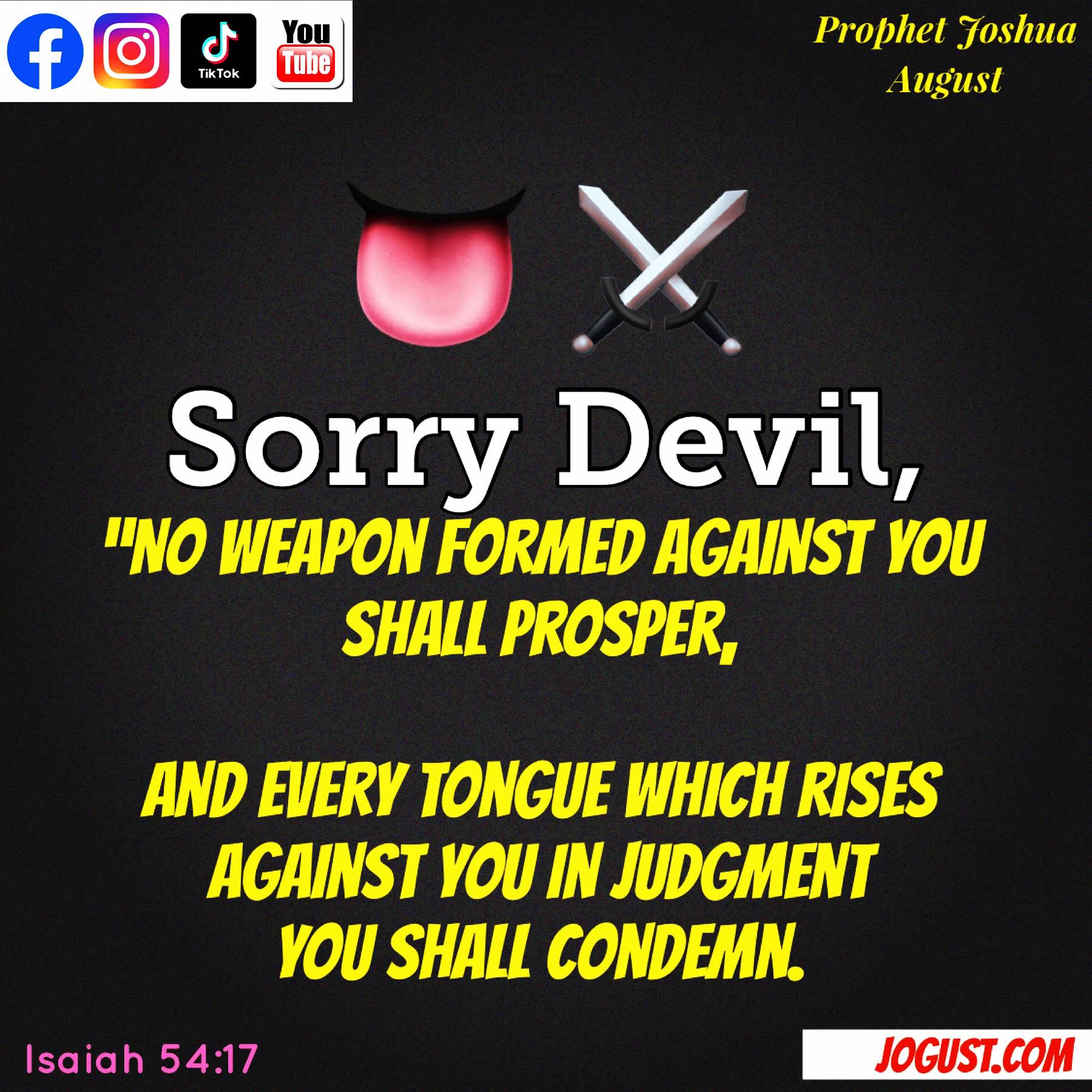 Post from Joshua August