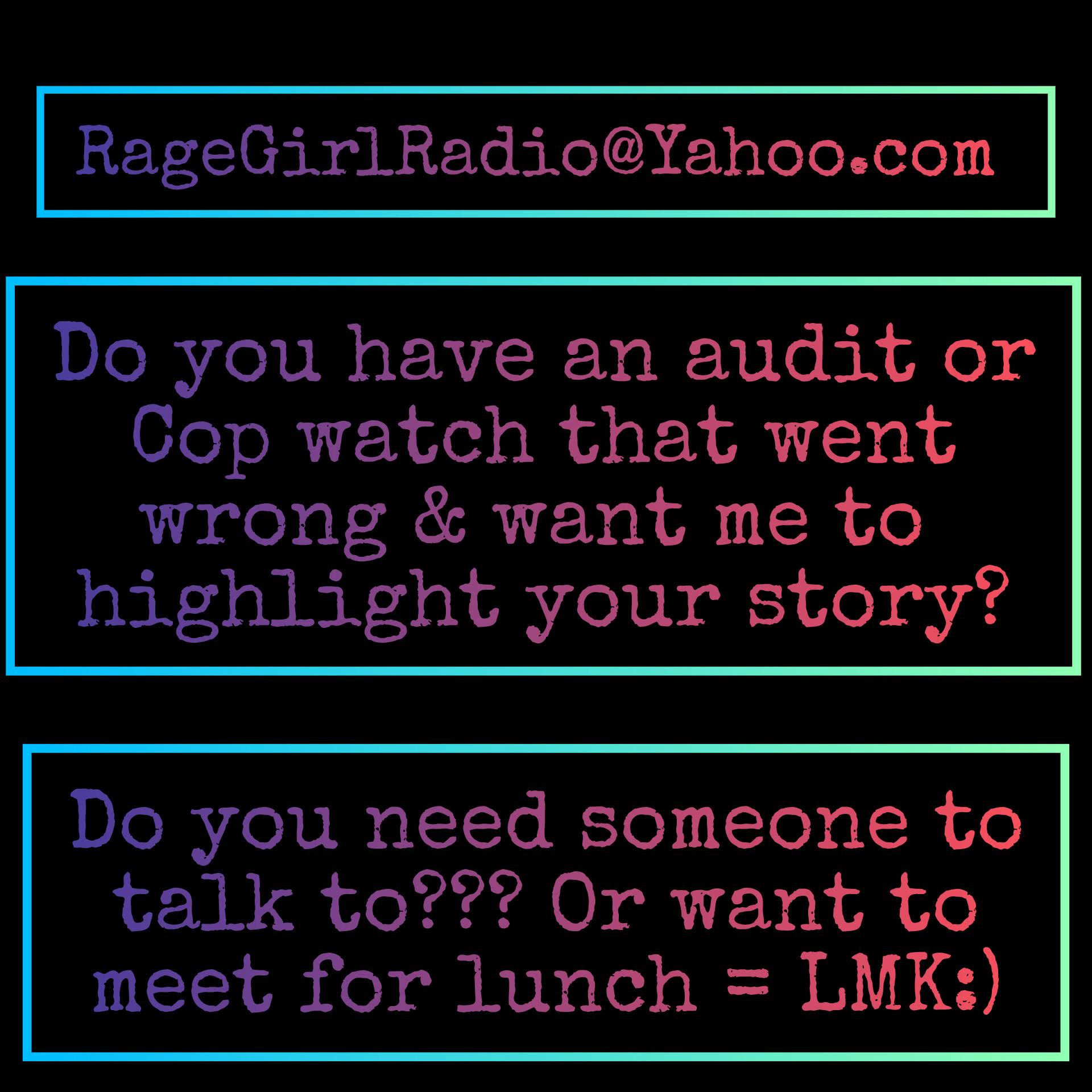 Post from Rage Girl Radio