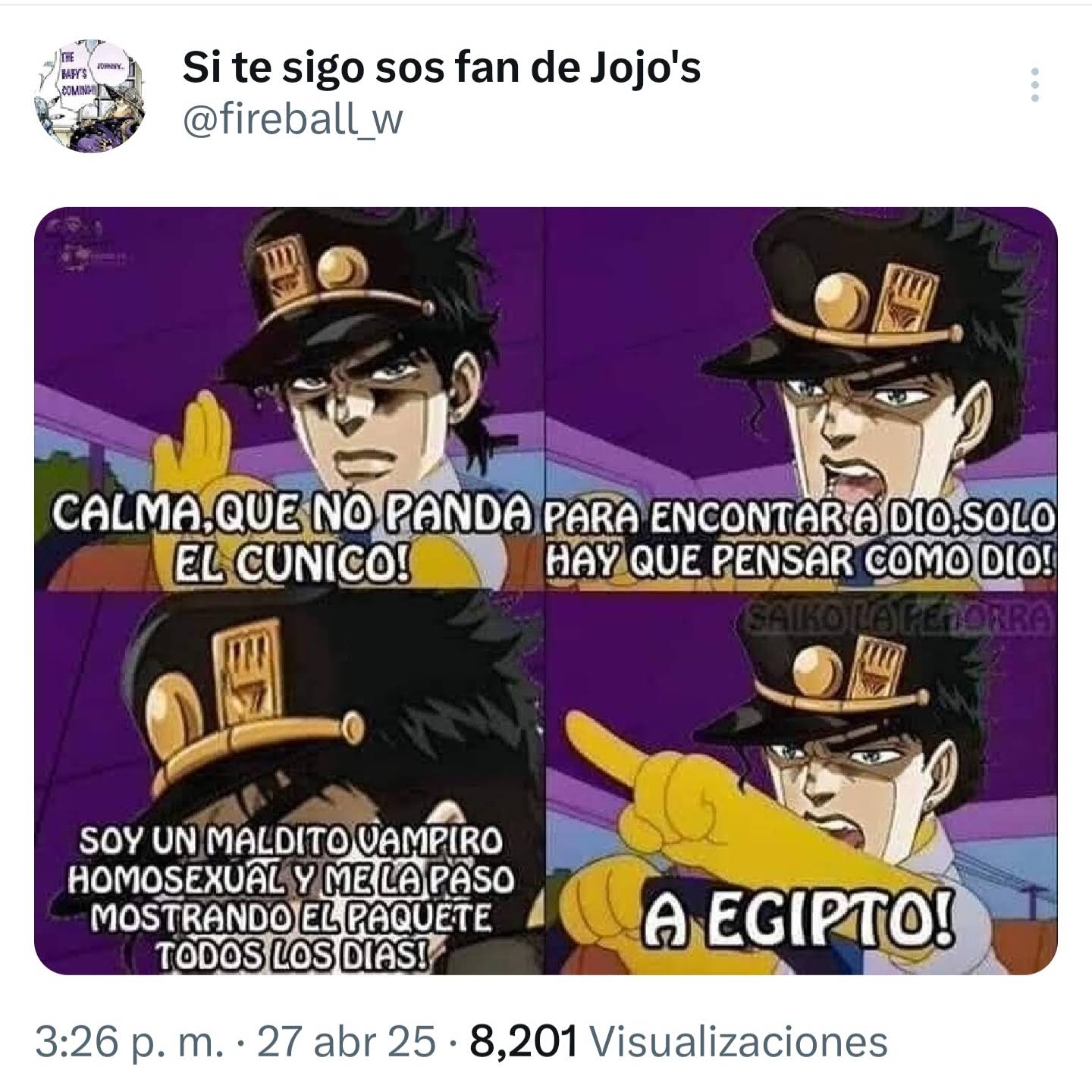Post from DIO, Solo DIO