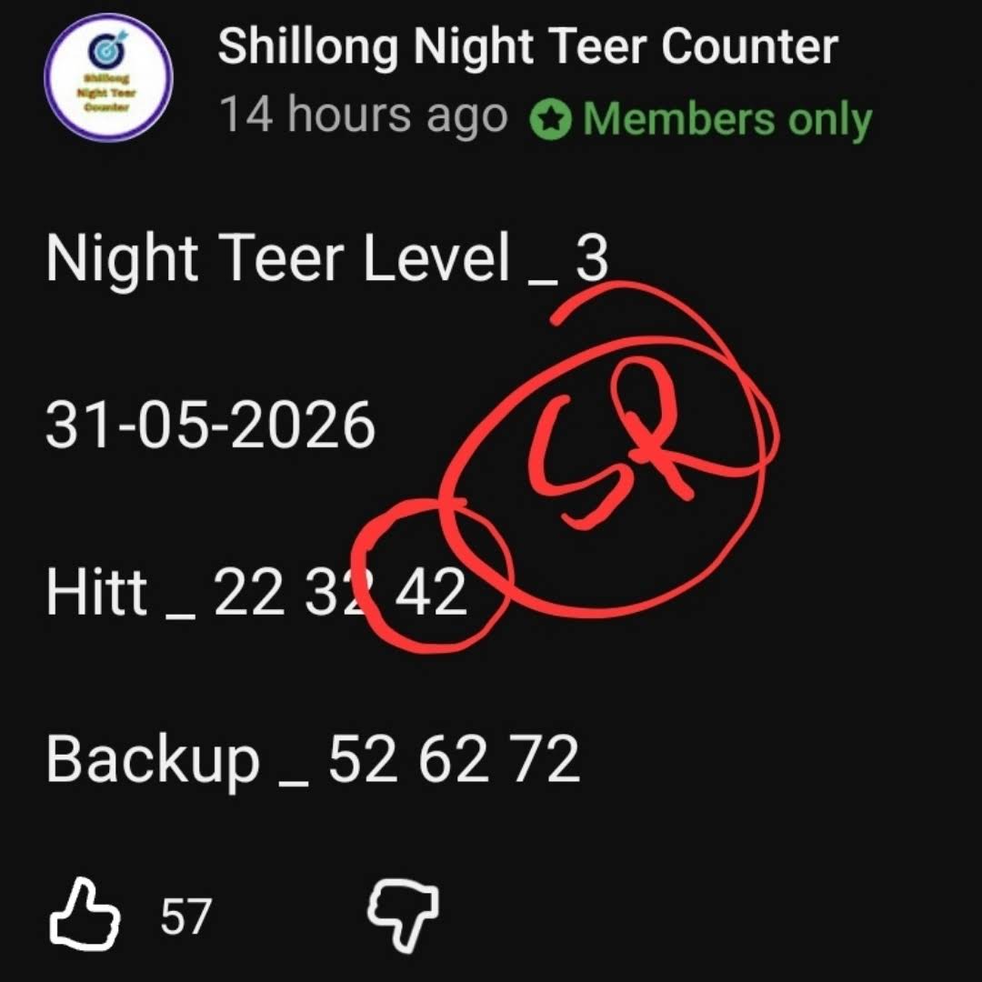 Post from Shillong Night Teer Counter