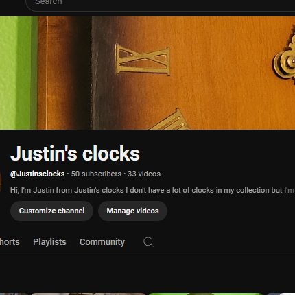 Post from Justin's clocks