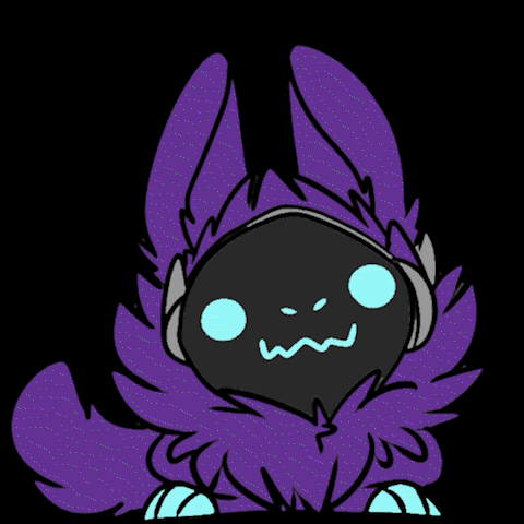 Post from generic purple protogen