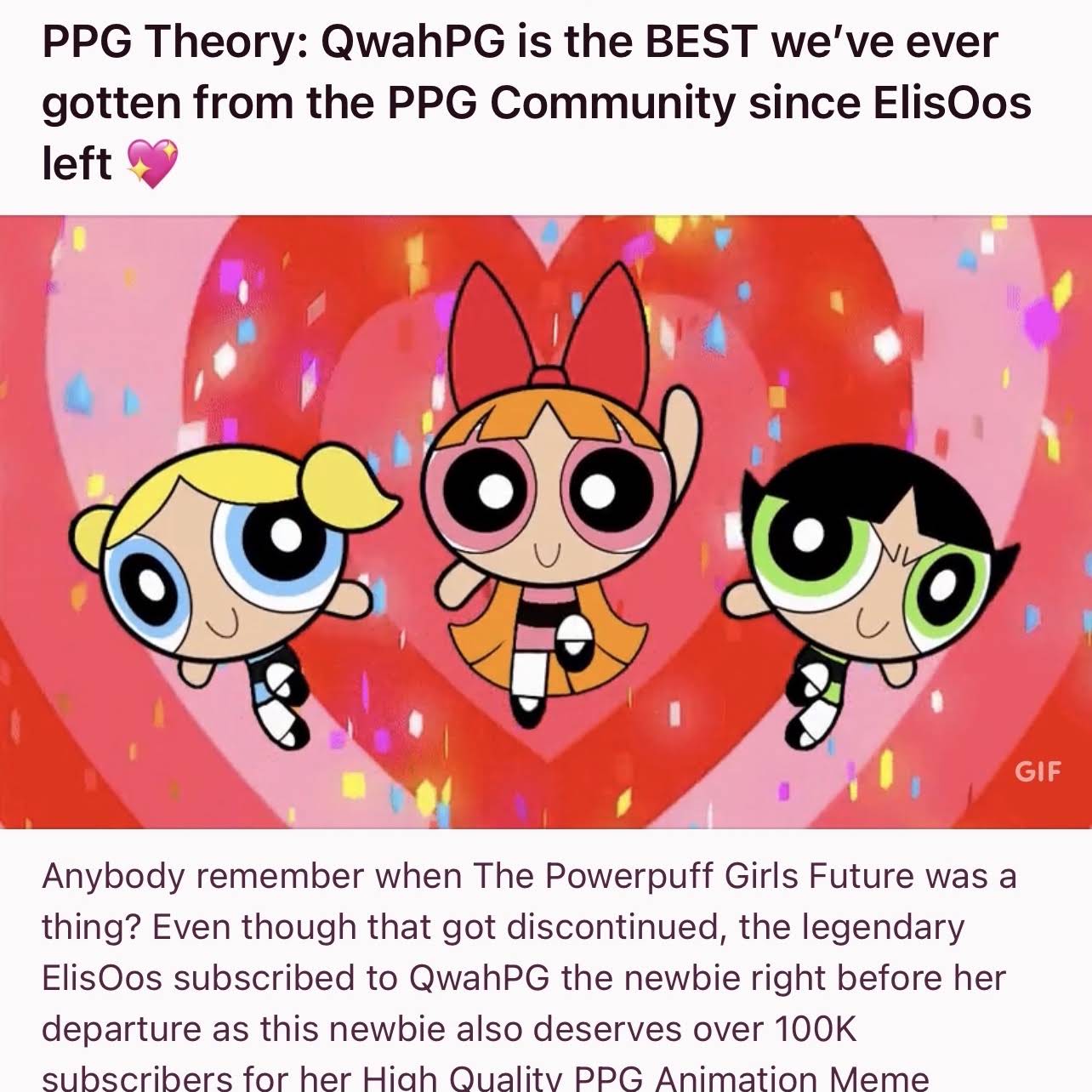 Post from PPG Animation Meme