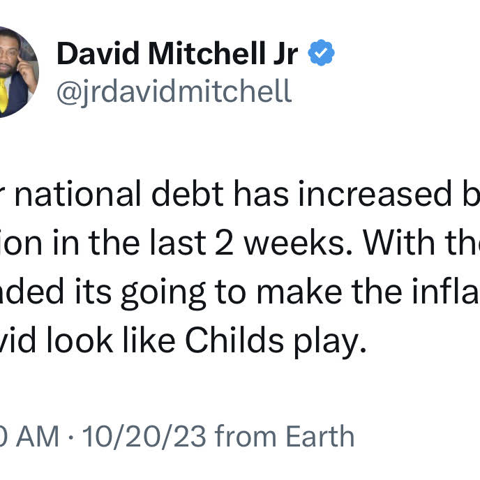 Post from David Mitchell Jr