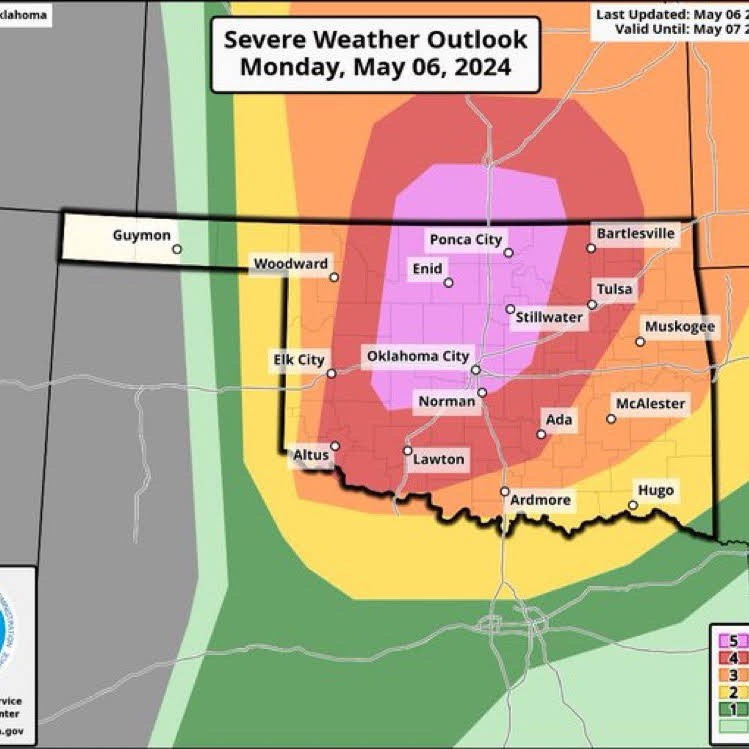 Post from Storm Chaser Brandon Copic