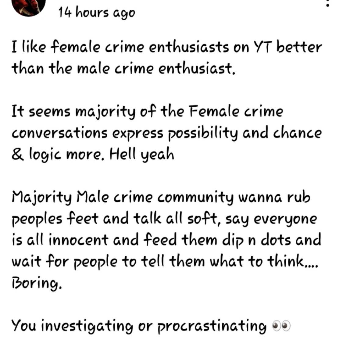 Post from Purplexed TC