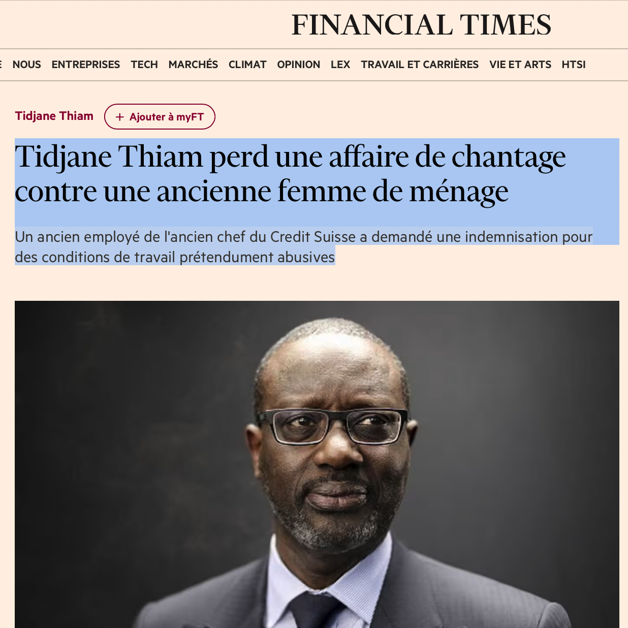 Post from CHRIS YAPI TV OFFICIELLE