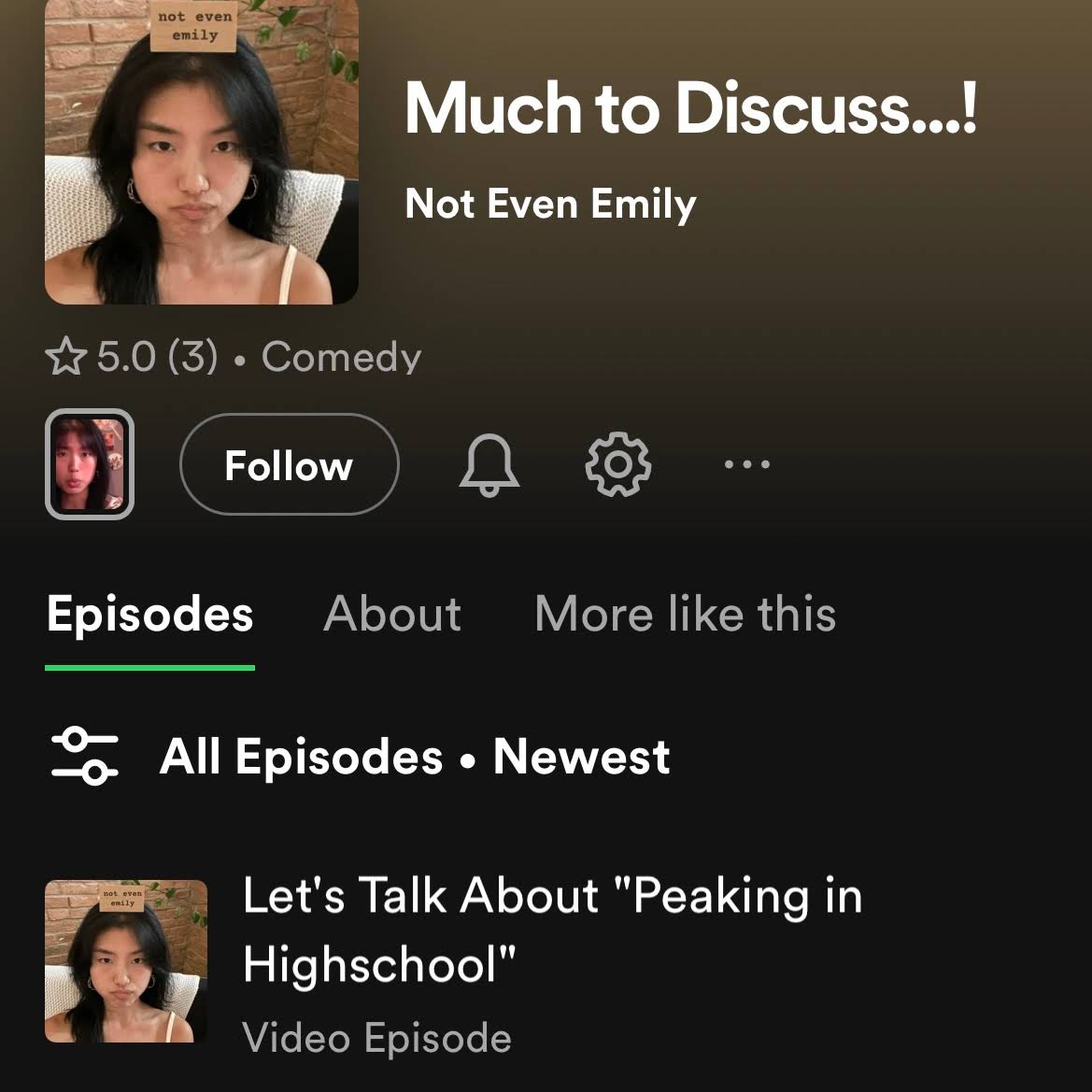 Post from Not Even Emily