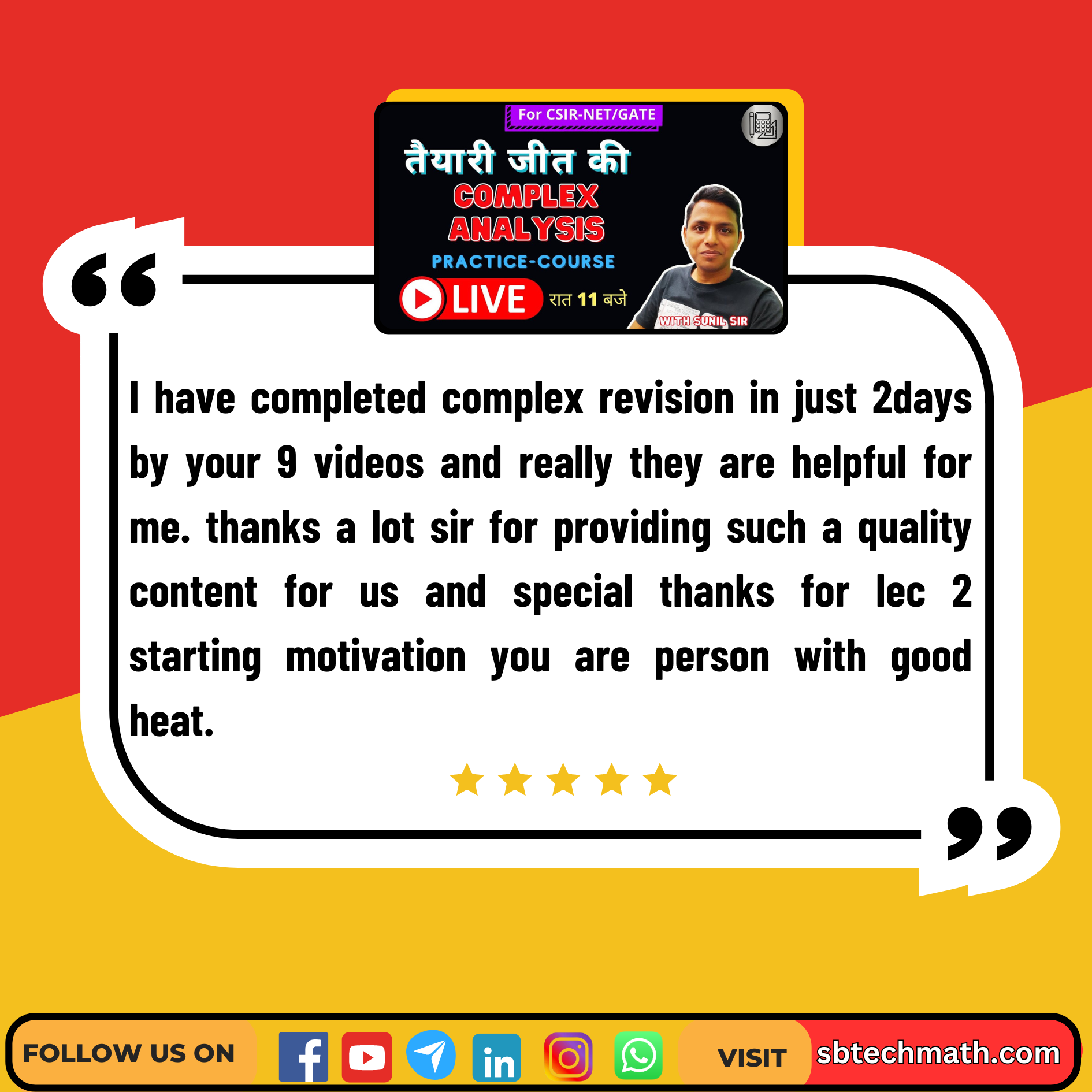 Post from SB TechMath