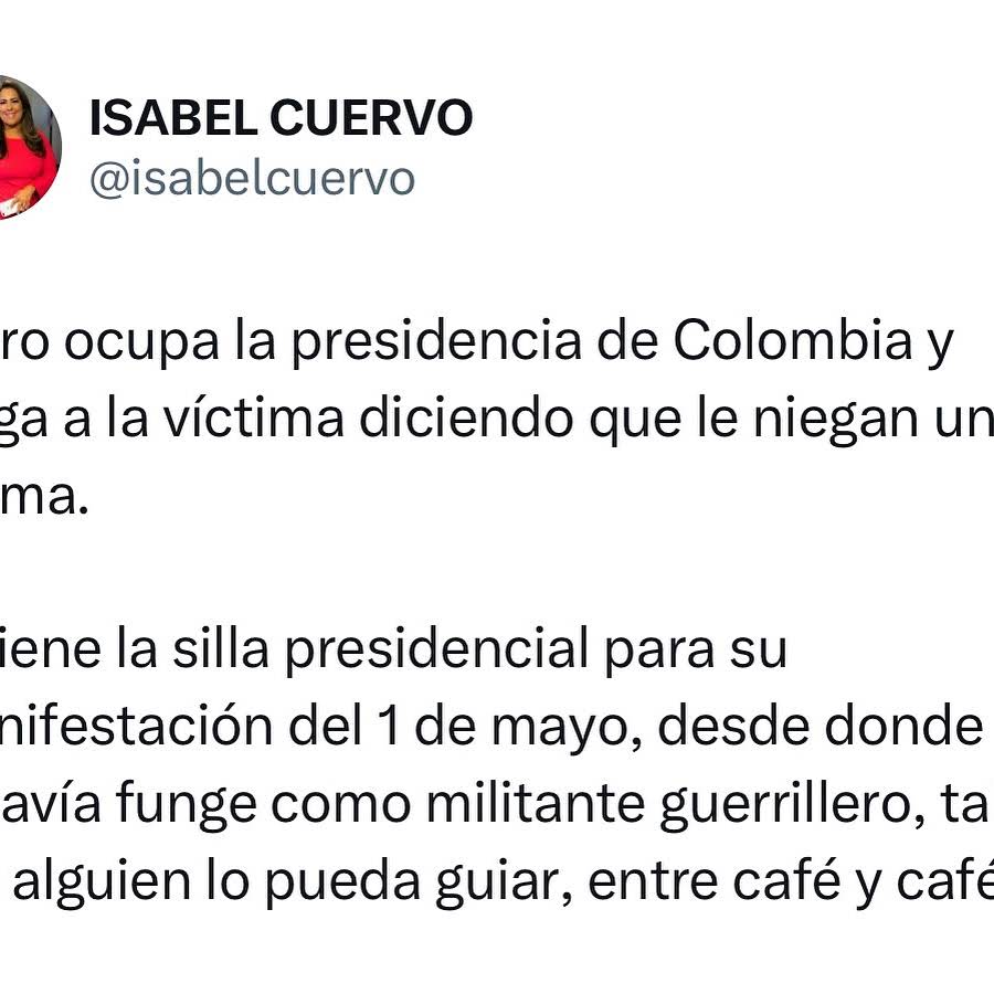 Post from Isabel Cuervo