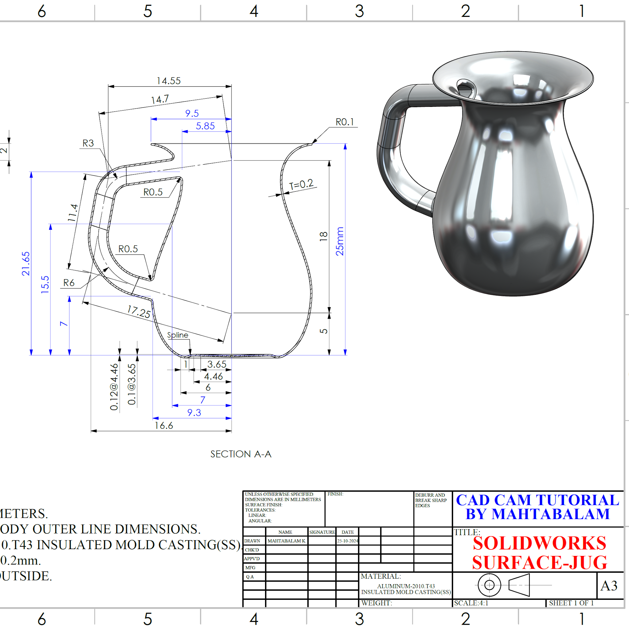 Post from CAD CAM TUTORIAL BY MAHTABALAM