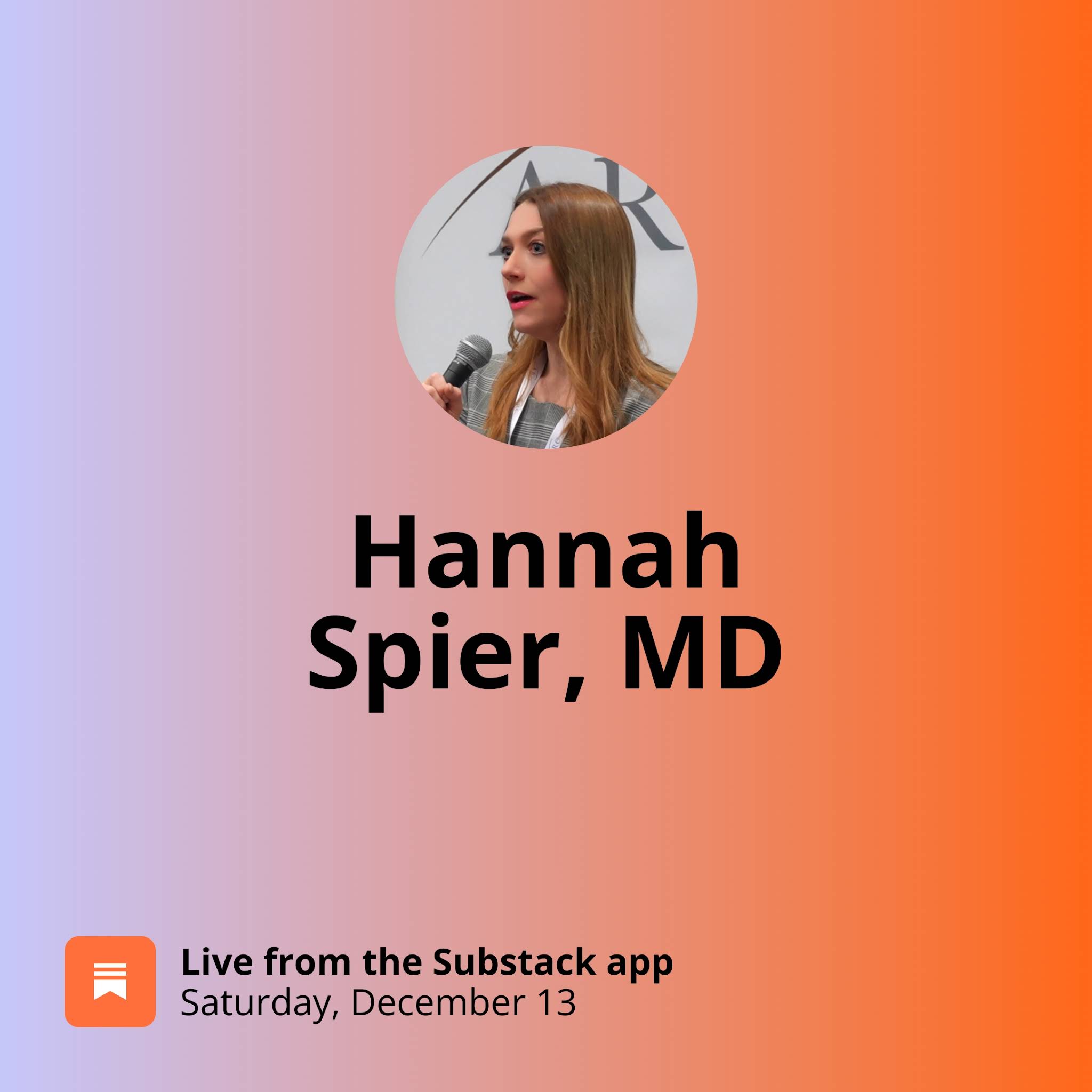 Post from Hannah Spier, MD