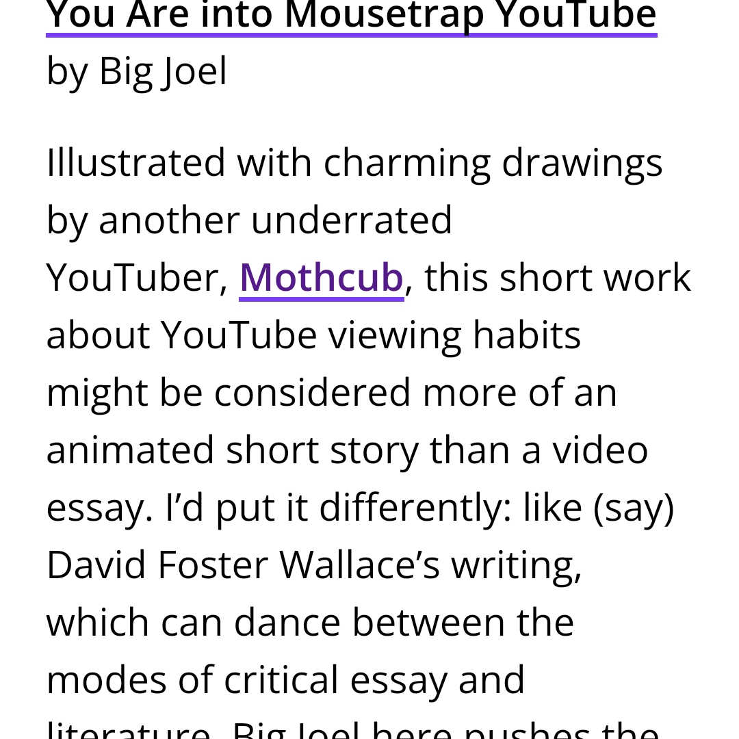 Post from mothcub