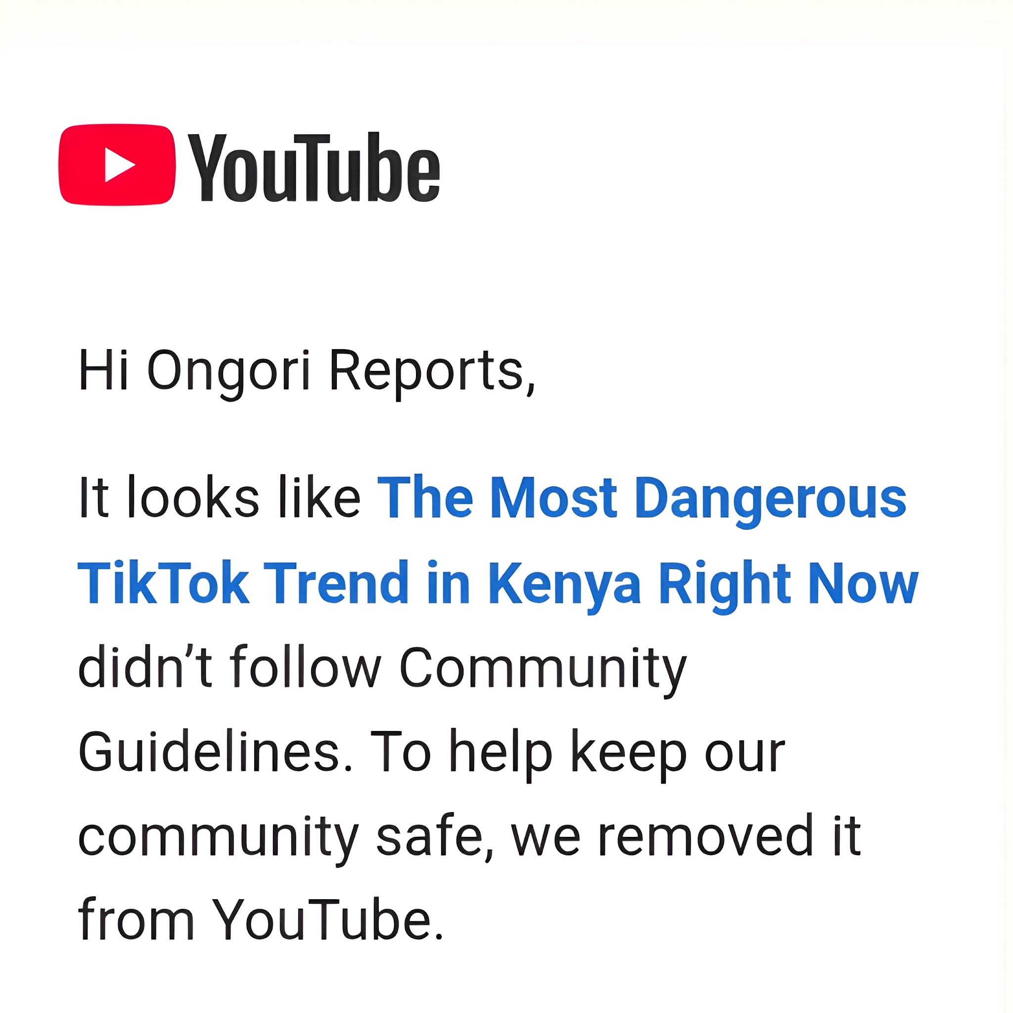 Post from Ongori Reports