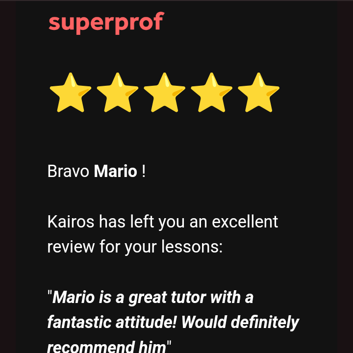 Post from Mr Algorithms ( Mario Eid )