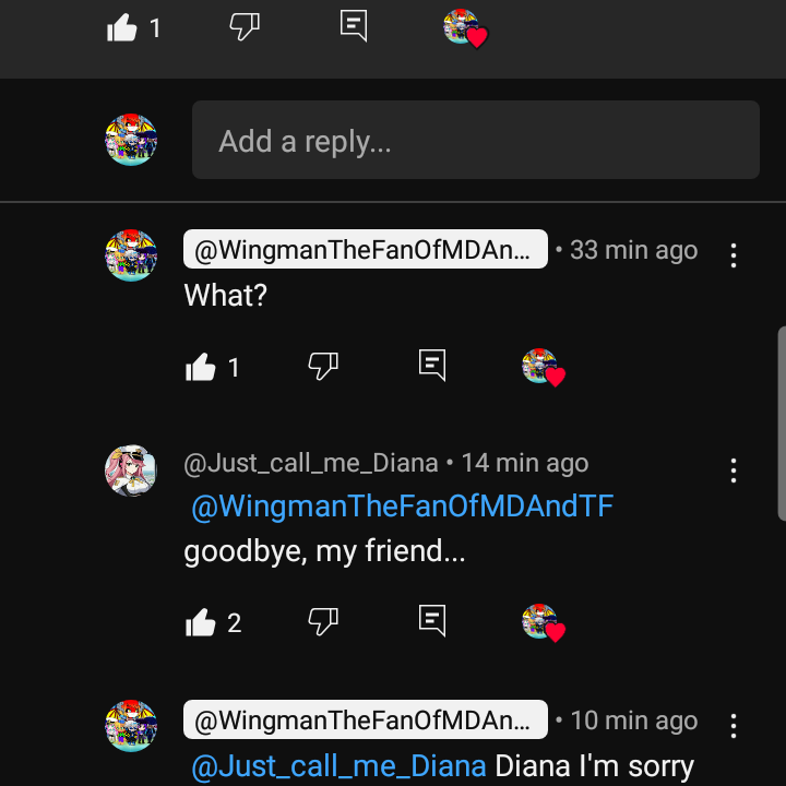 Post from Wingmus Prime (Wingman)