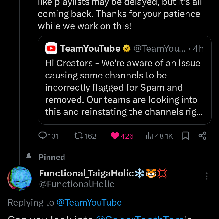 Post from Functional TaigaHolic [Taiga Fan Channel]