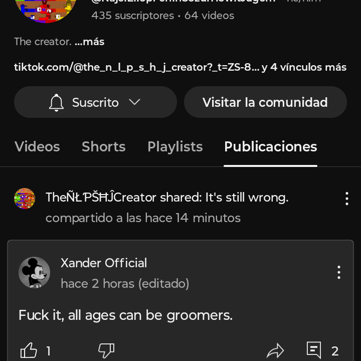 Post from Xander Official (INACTIVE?)