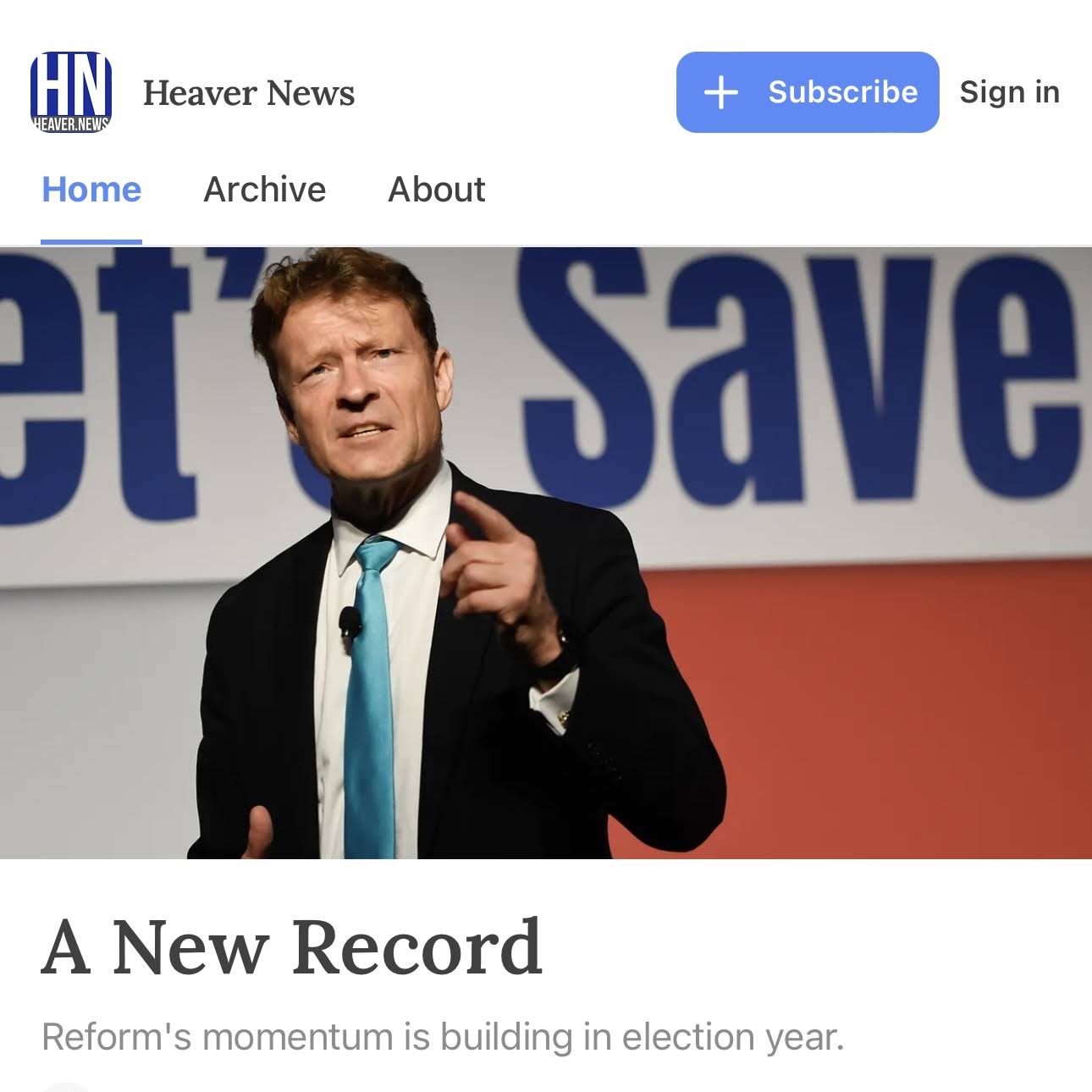 Post from Michael Heaver