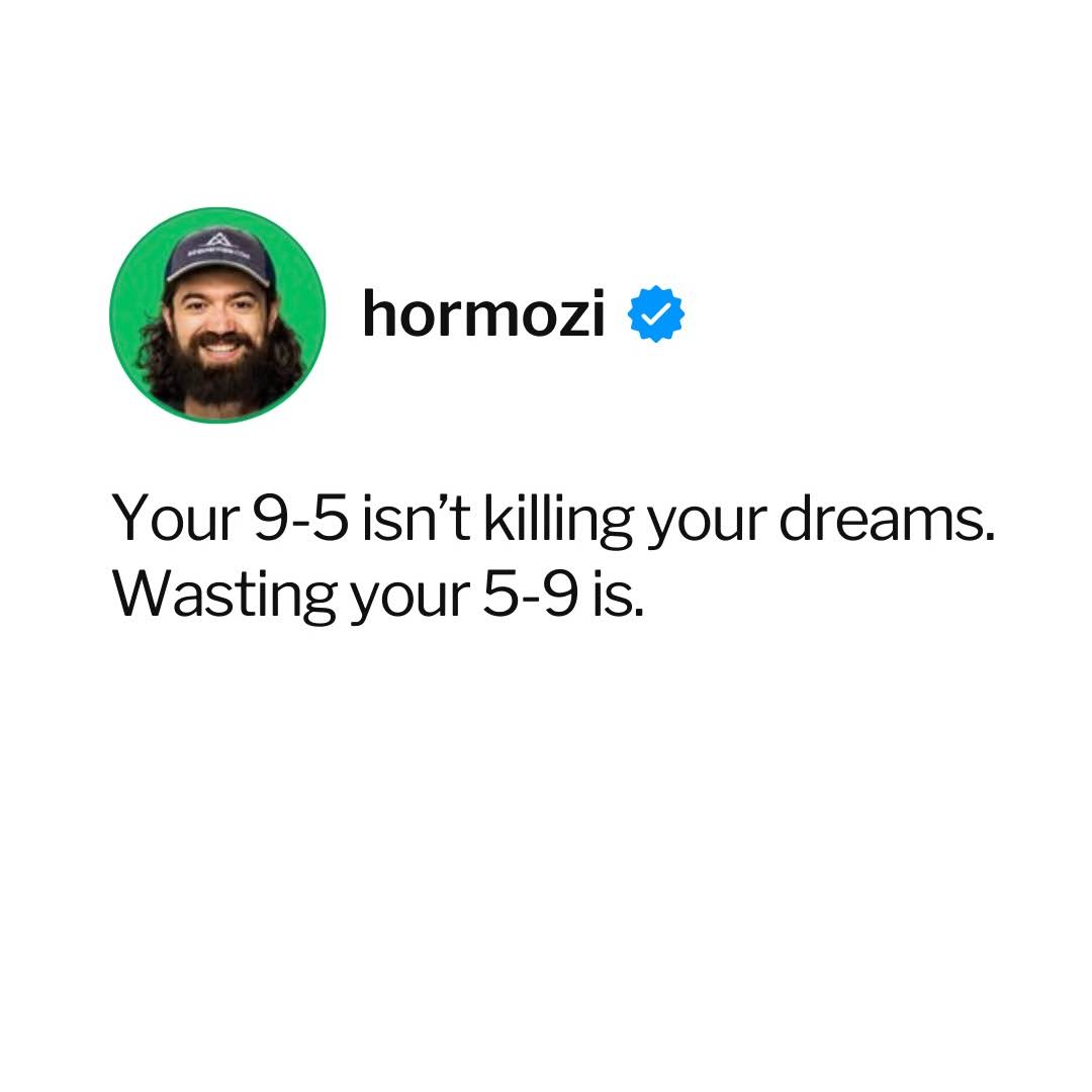 Post from Alex Hormozi