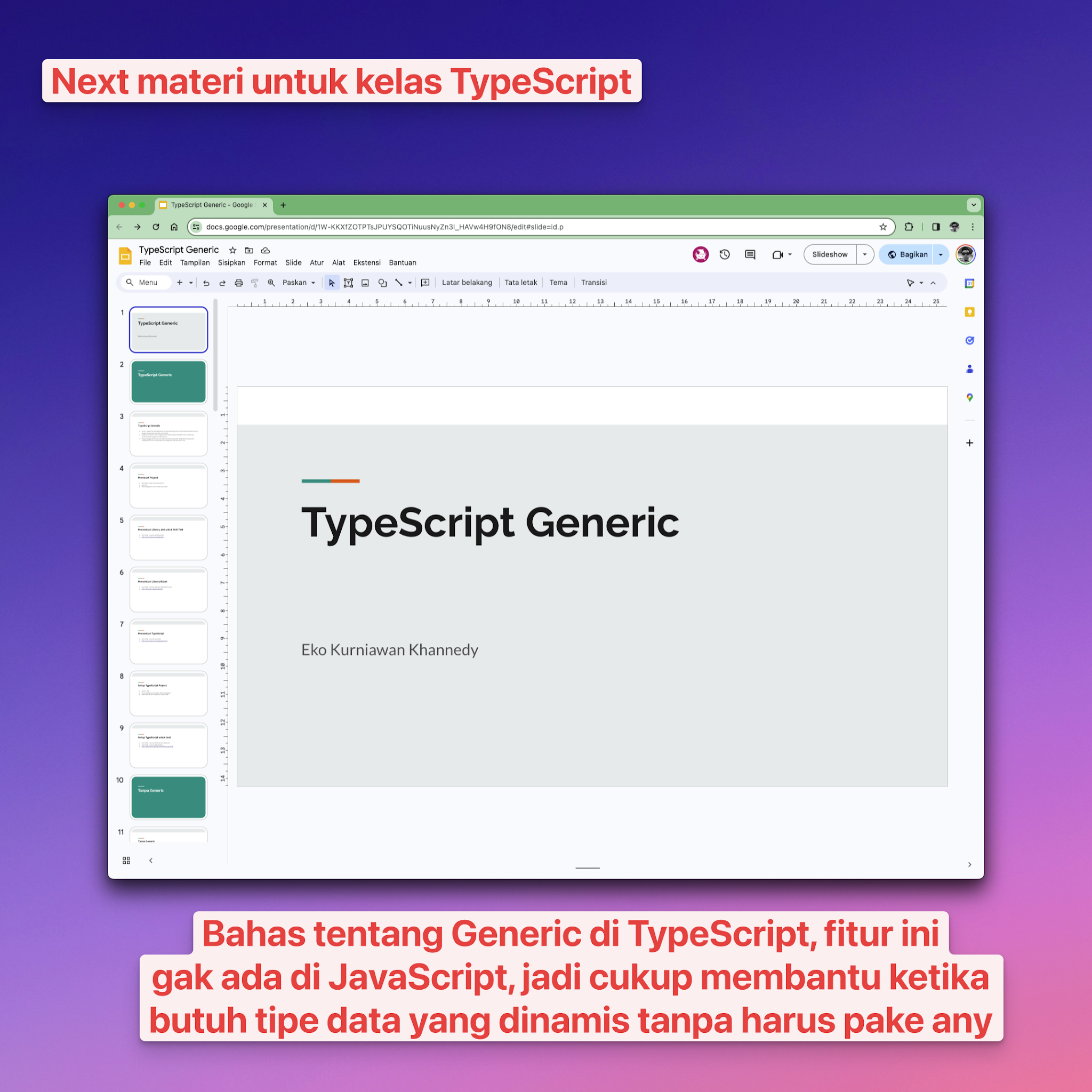 Post from Programmer Zaman Now