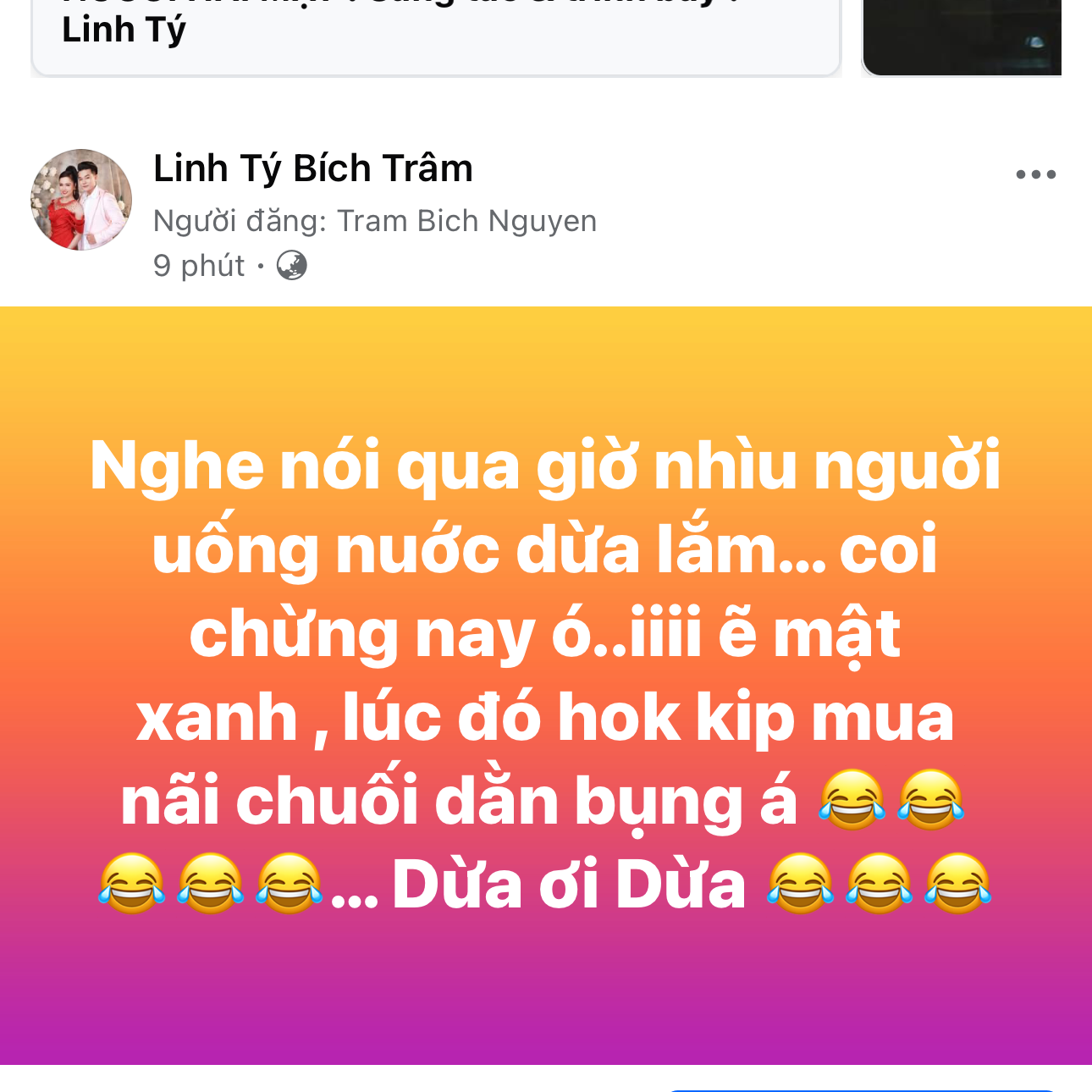 Post from Linh Tý - Bích Trâm Official