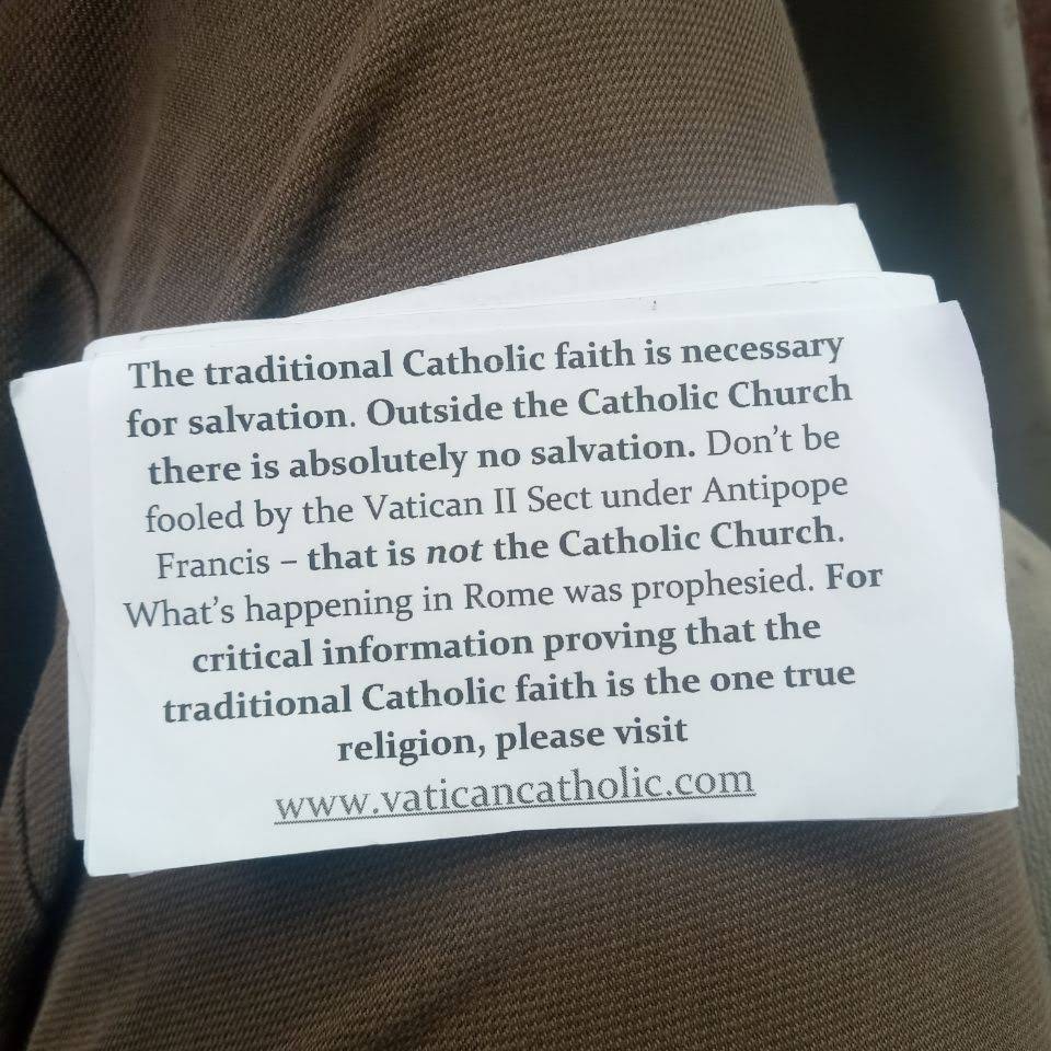 Post from Only True Catholicism Saves