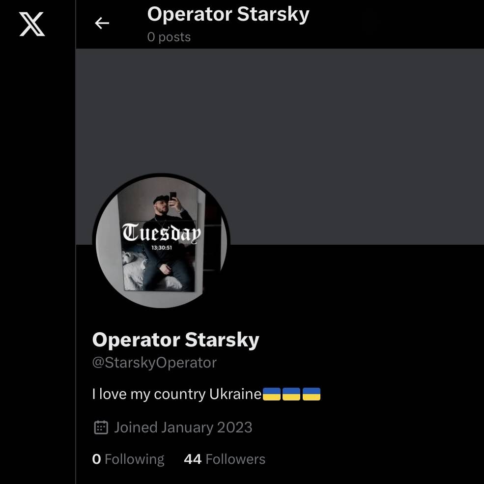 Post from Operator Starsky 🇺🇦