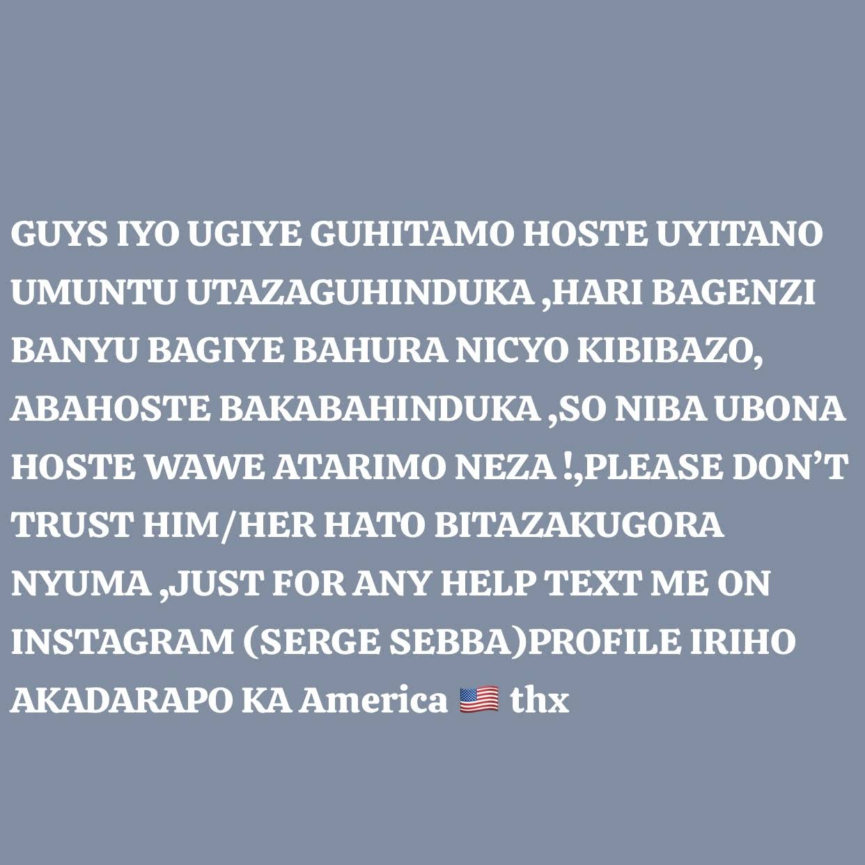 Post from SERGE SEBBA OFFICIAL