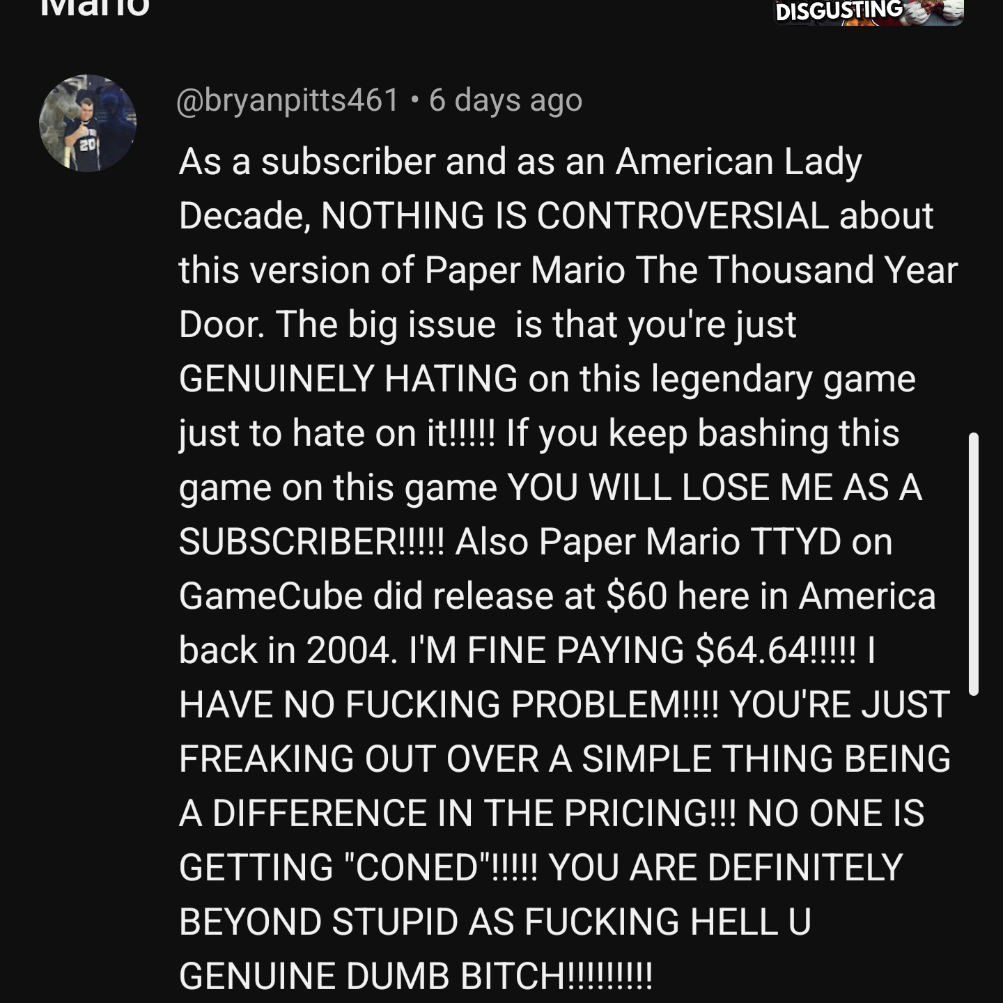 Post from Lady Decade