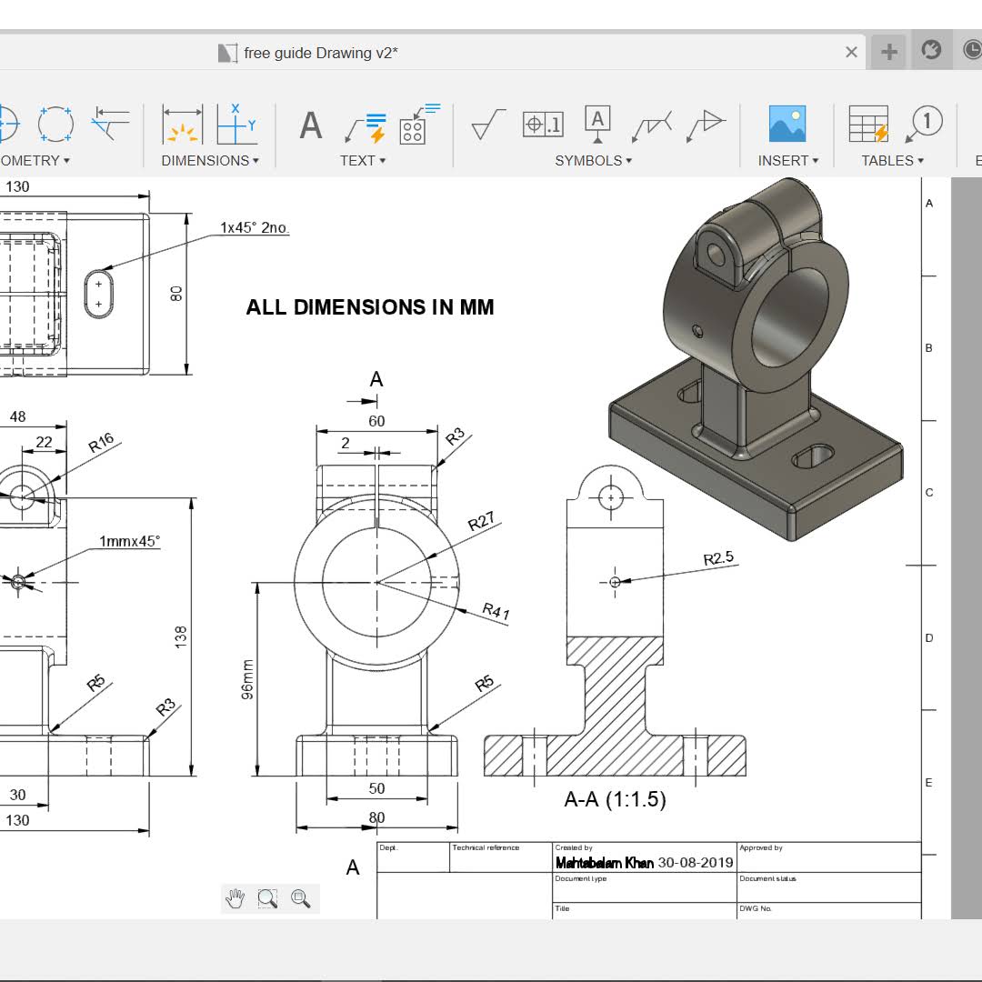 Post from CAD CAM TUTORIAL BY MAHTABALAM