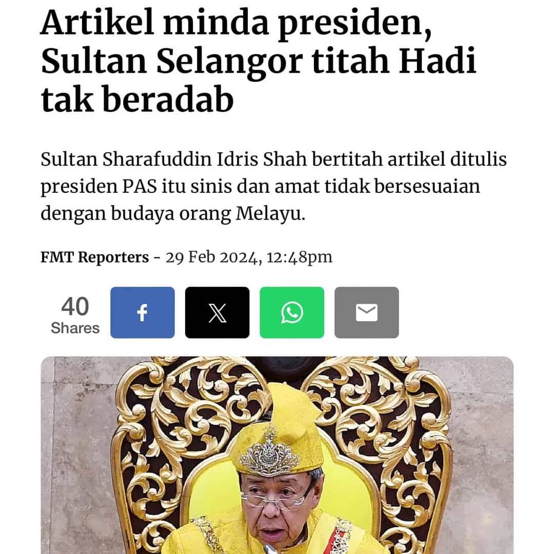 Post from Saiful Nizam