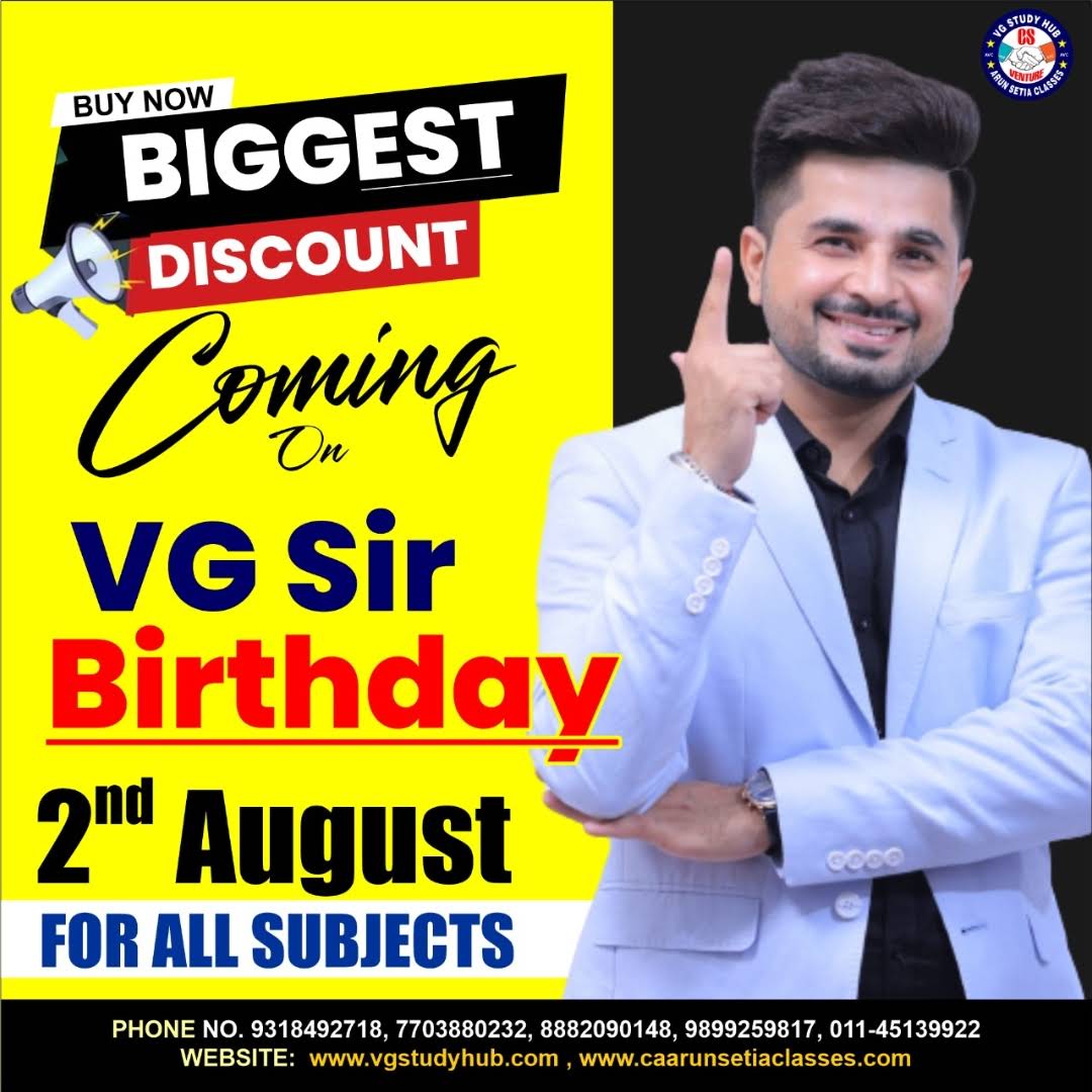Post from CA Vivek Gaba - VG STUDY HUB