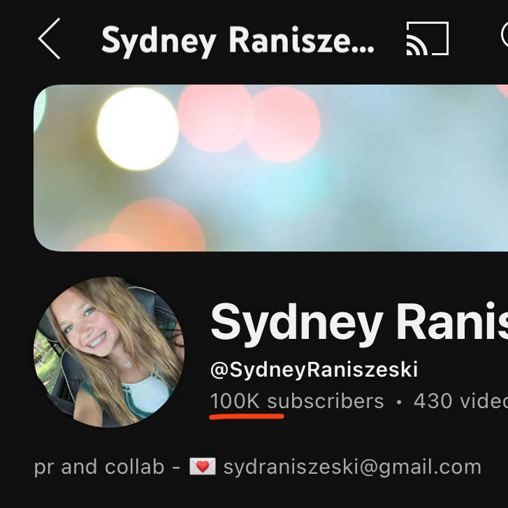 Post from Sydney Raniszeski