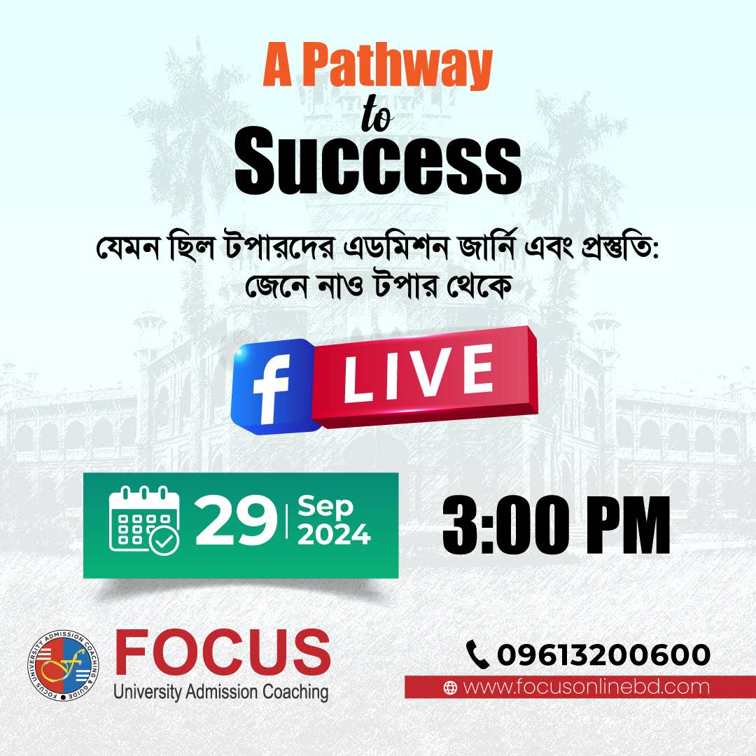 Post from Focus University Admission Coaching