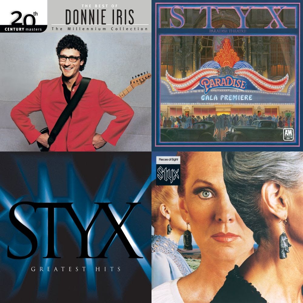 Donnie Iris/ RUSH/R Palmer/STYX