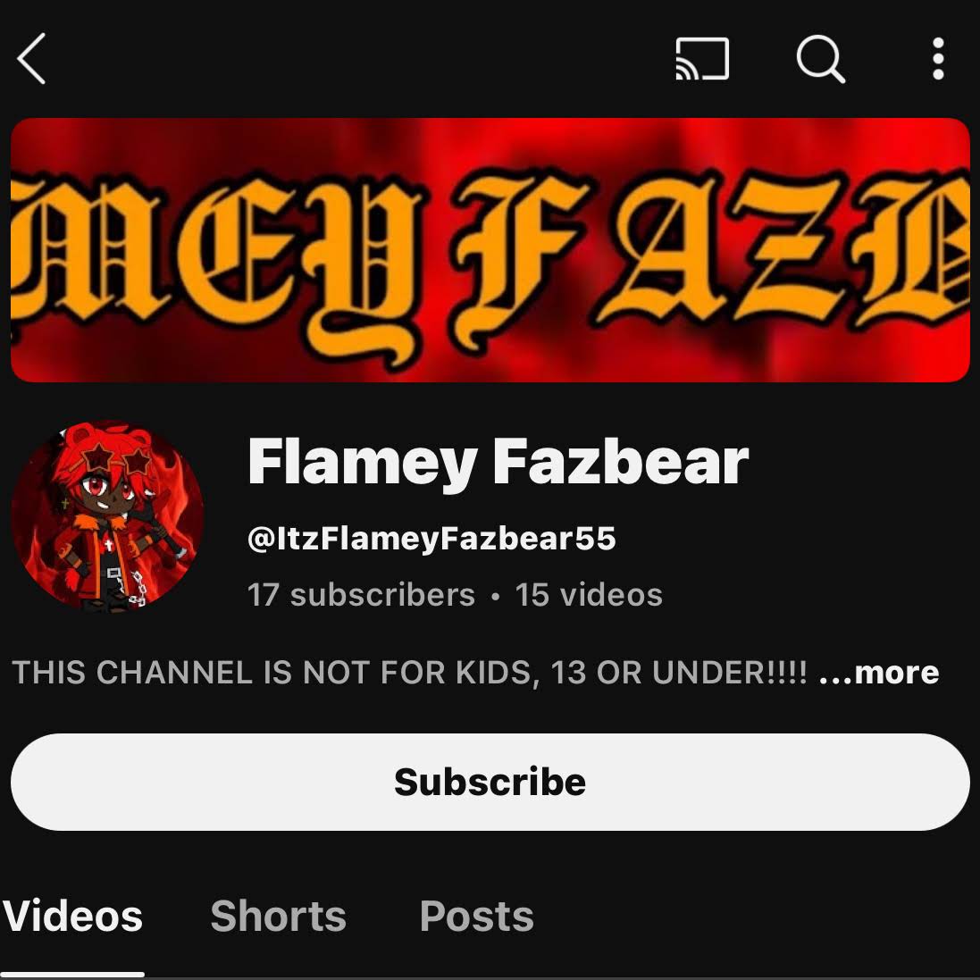 Post from Flamey Fazbear
