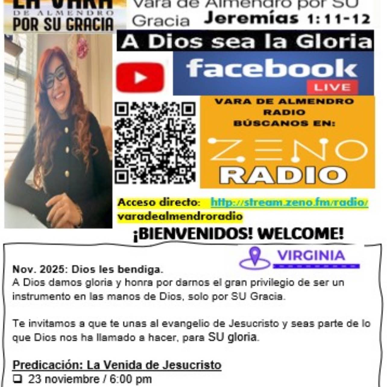 Post from Zoliris Nelson Min. Vara de Almendro por SU Gracia