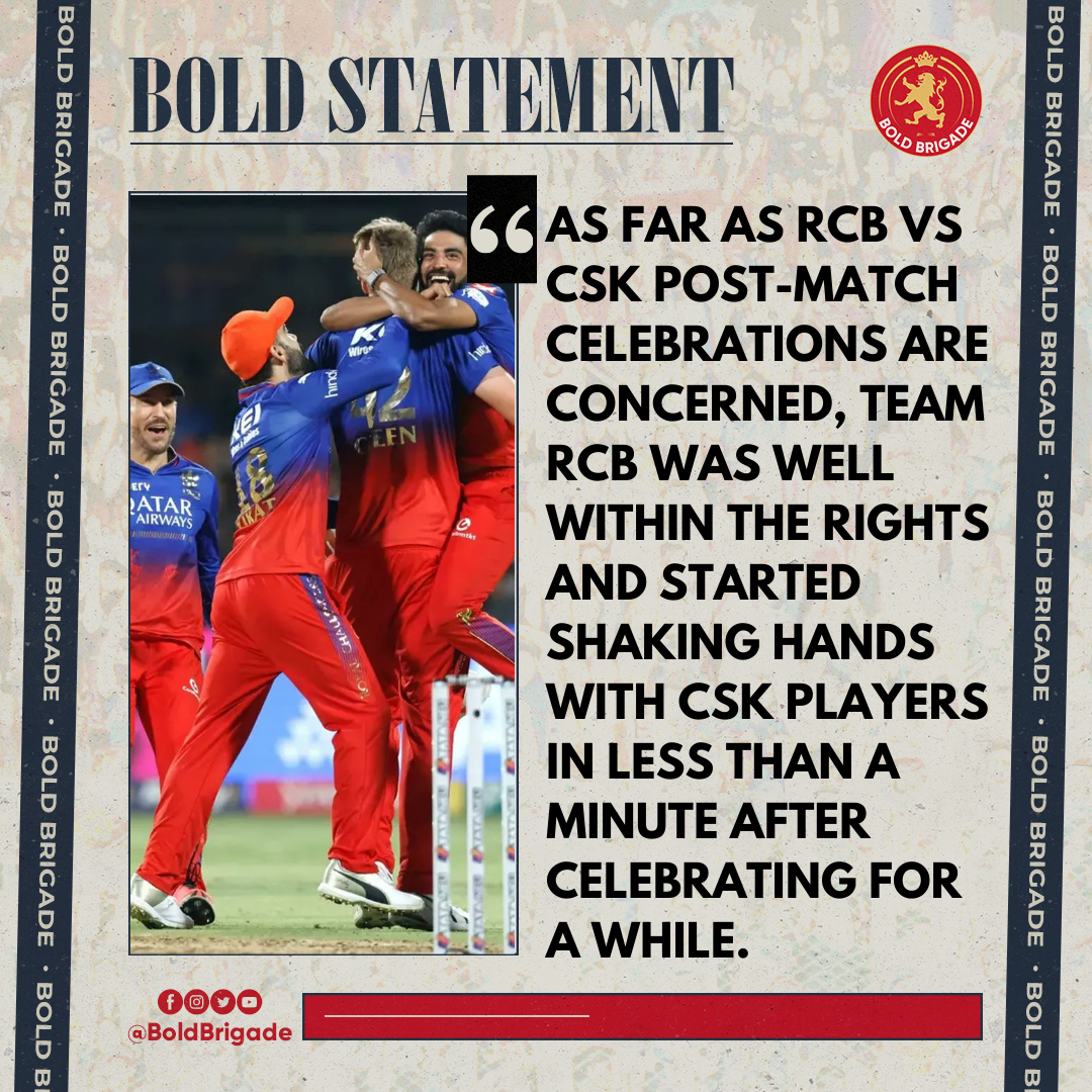 Post from RCB Bold Brigade
