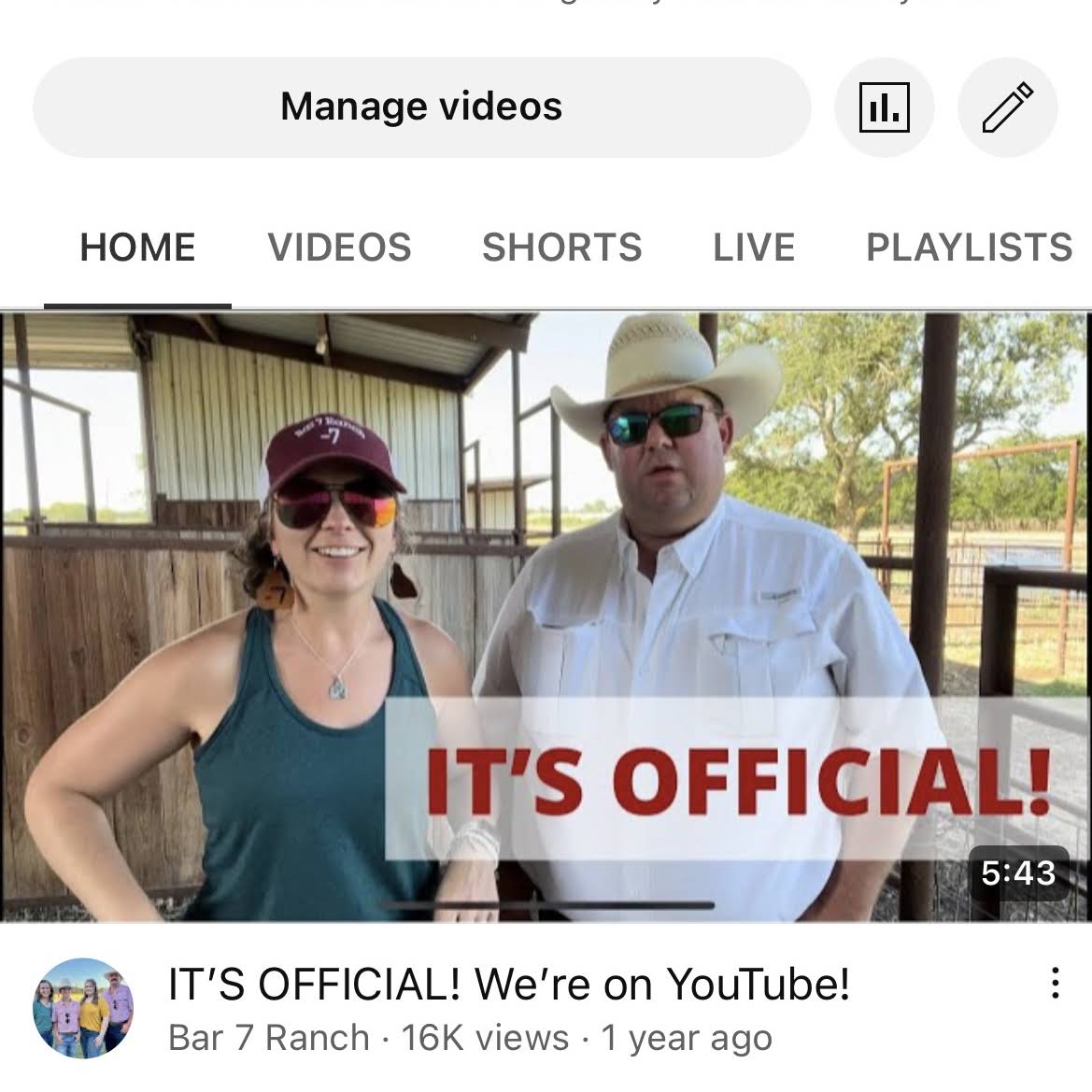 Post from Bar 7 Ranch