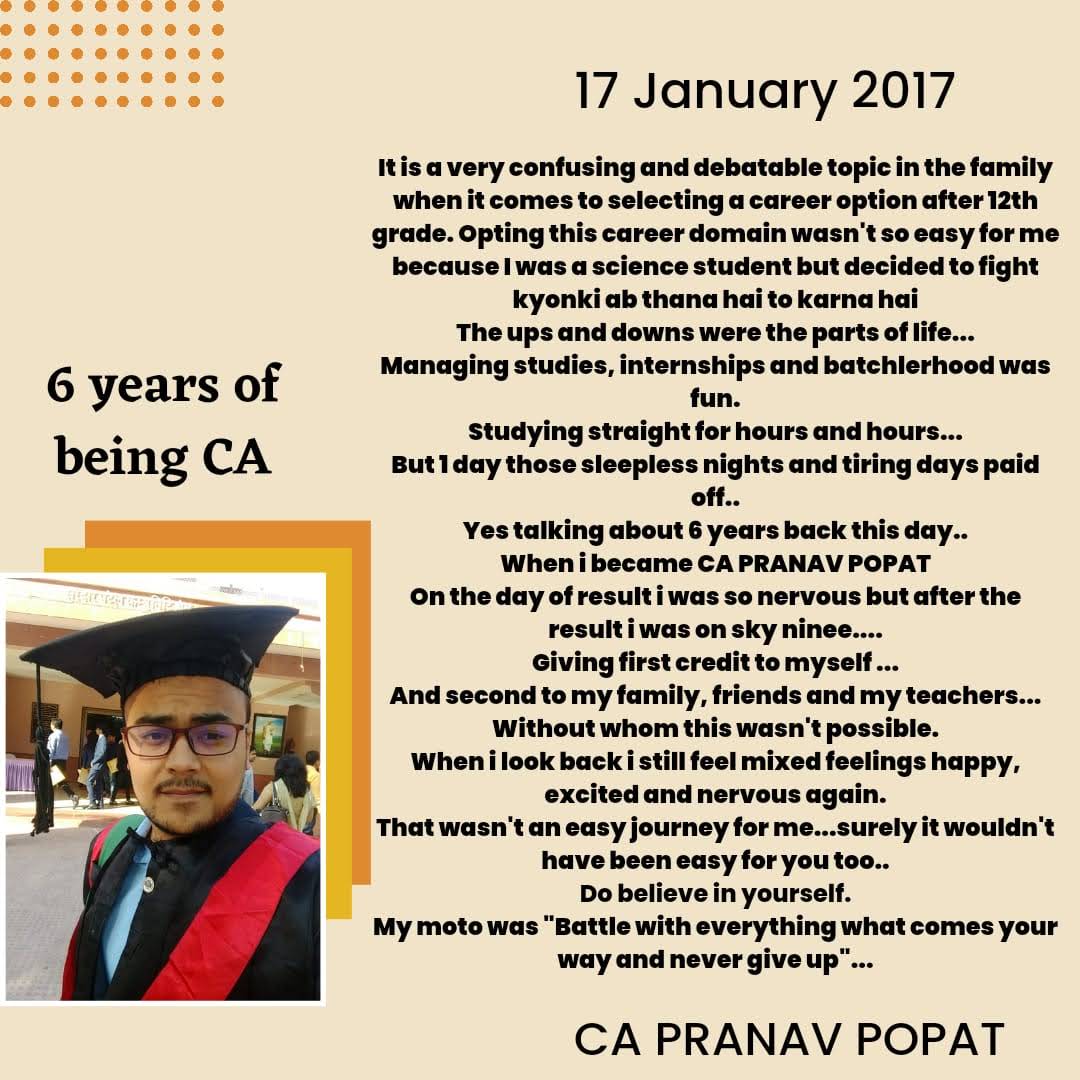 Post from CA Pranav Popat