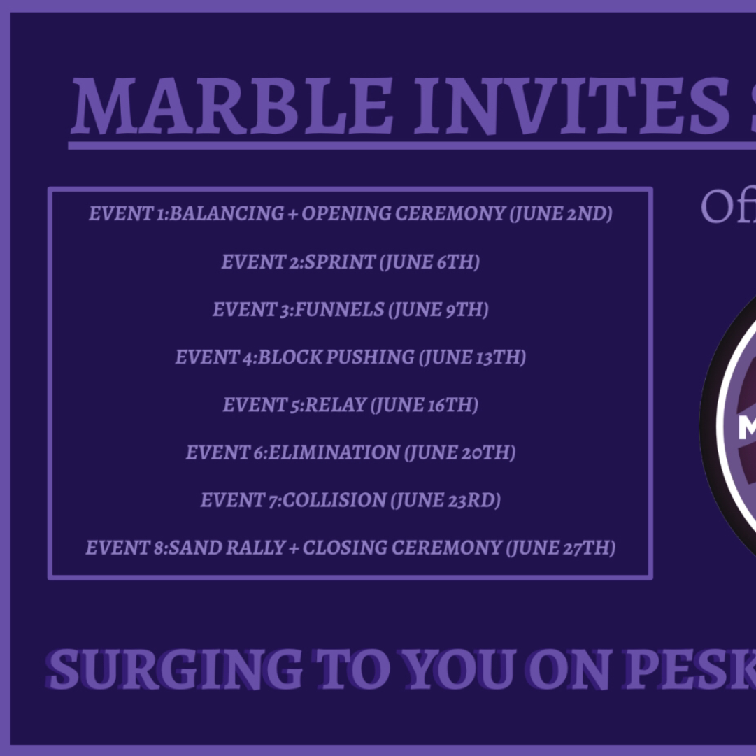 Post from Pesky's Marble Productions